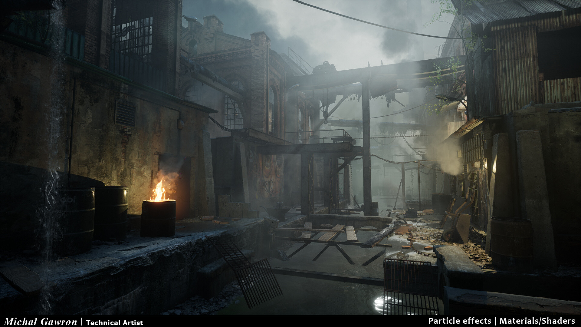 Michał Gawron - Industrial Abandoned Buildings - Particles & Shaders