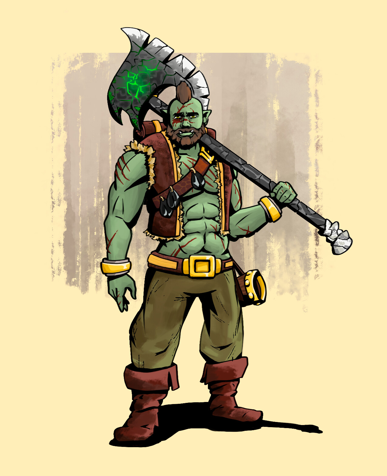 ArtStation - Half Orc concept commission