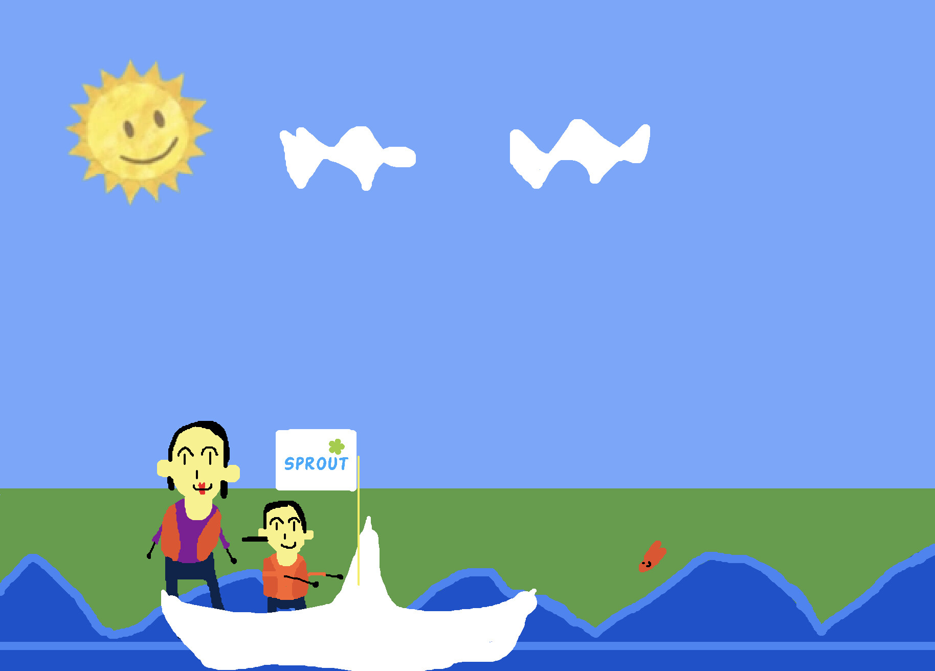 ArtStation - Sailing the Ocean Blue (2009 Sprout ident)