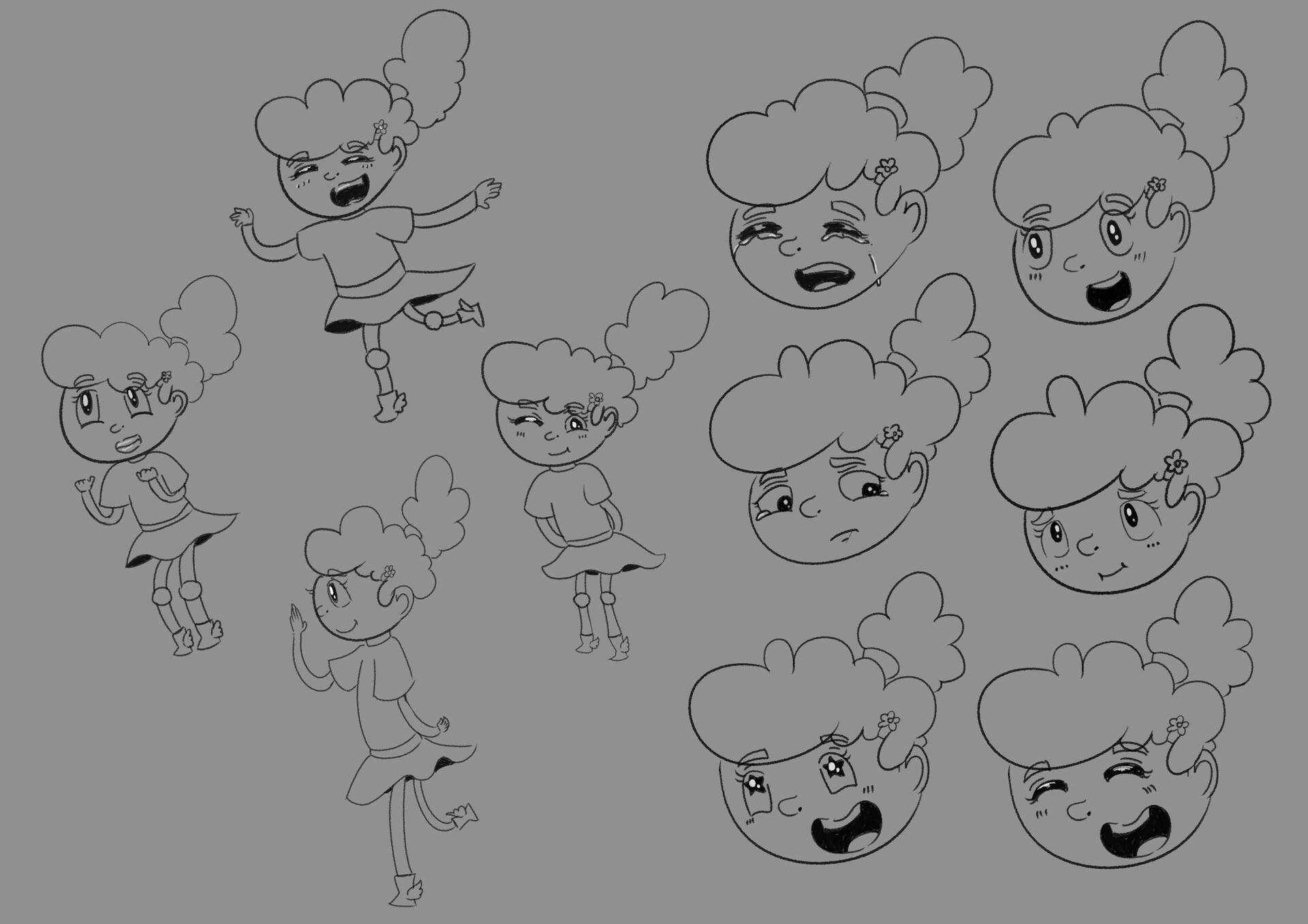 ArtStation - Survivors - Character Sheet - Daisy