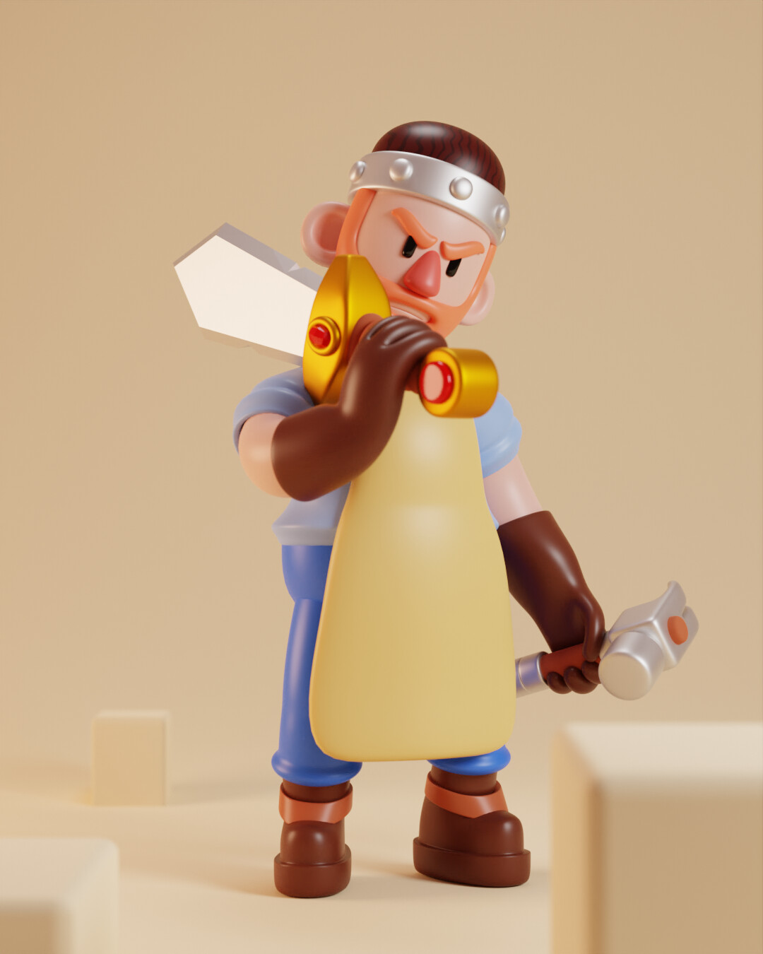 ArtStation - Stylized Blacksmith Character