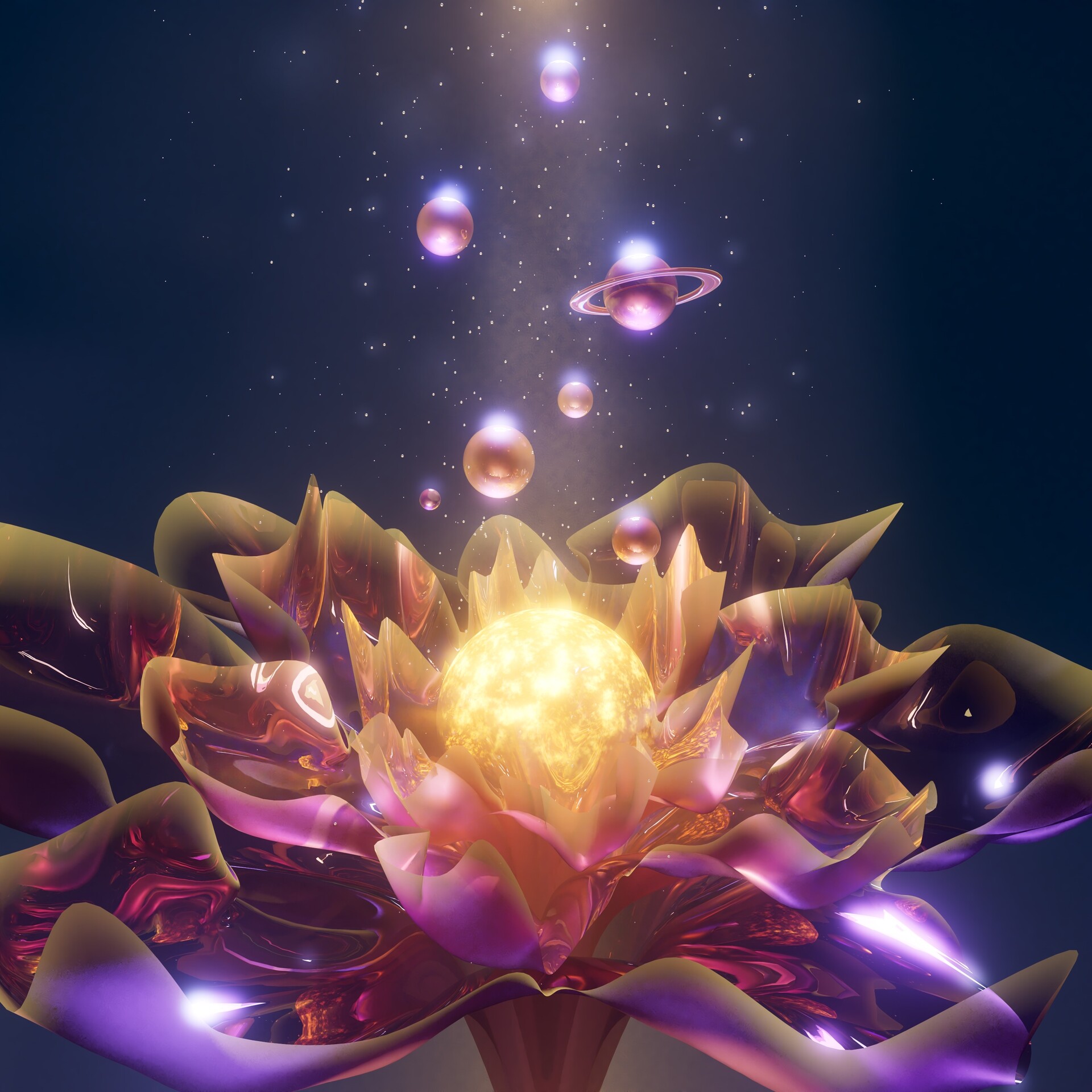 ArtStation - Space flower