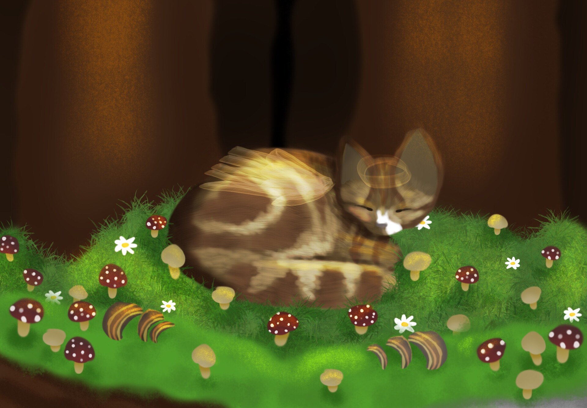 ArtStation - Cats in Different Media:Procreate