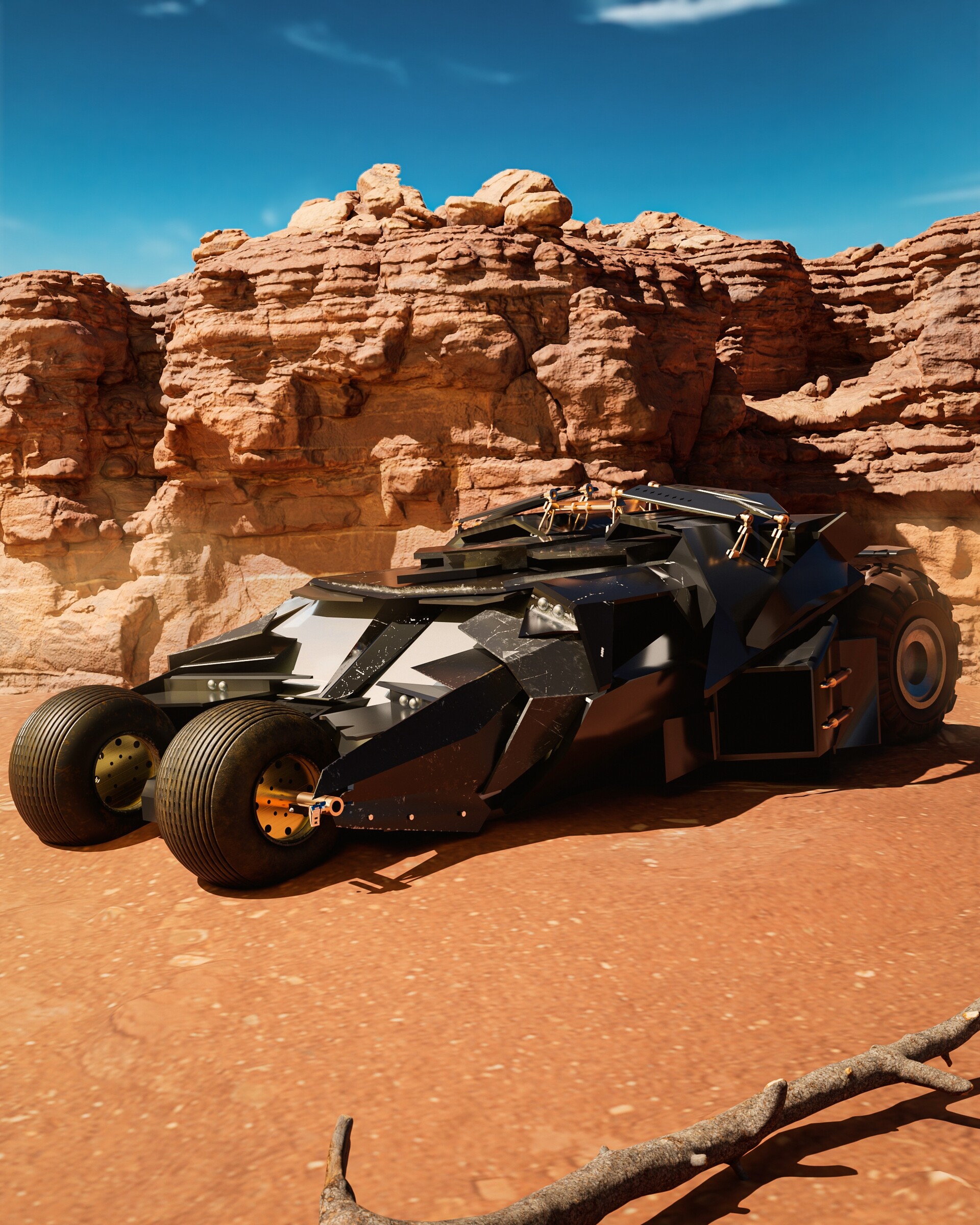 ArtStation - Batmobile 3d model