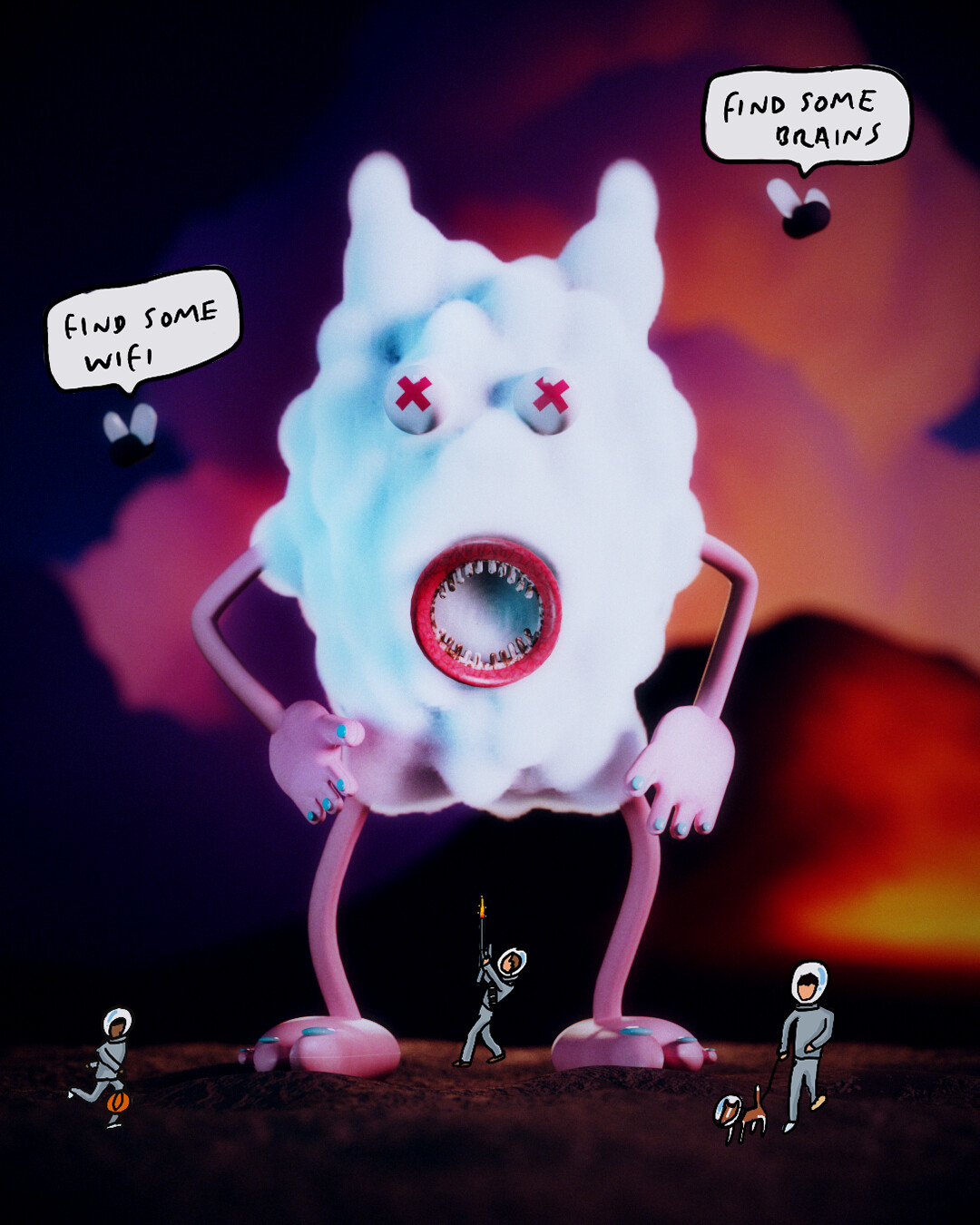 ArtStation - Cloud demon IRL.