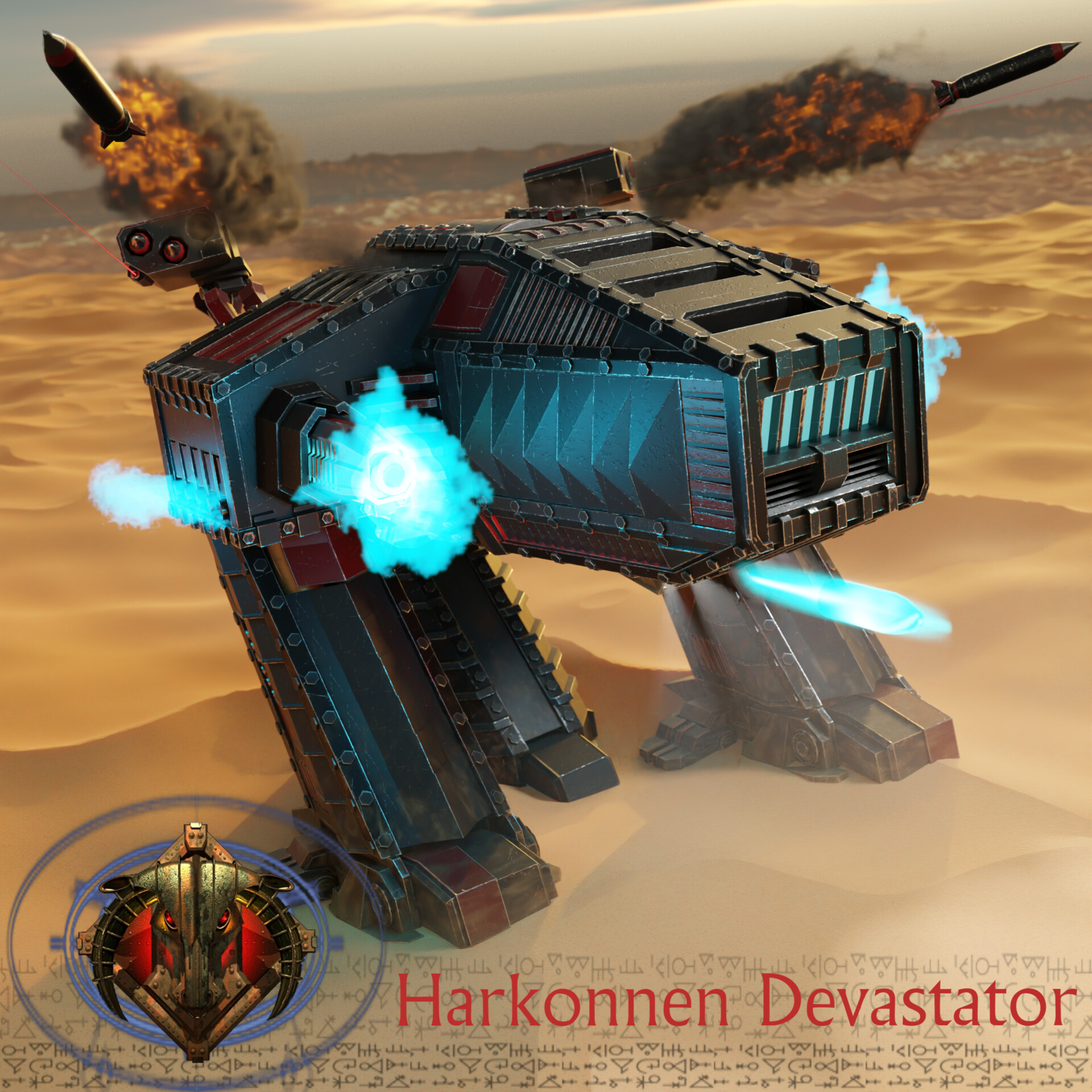 ArtStation - Harkonnen Devastator - Emperor: Battle for Dune