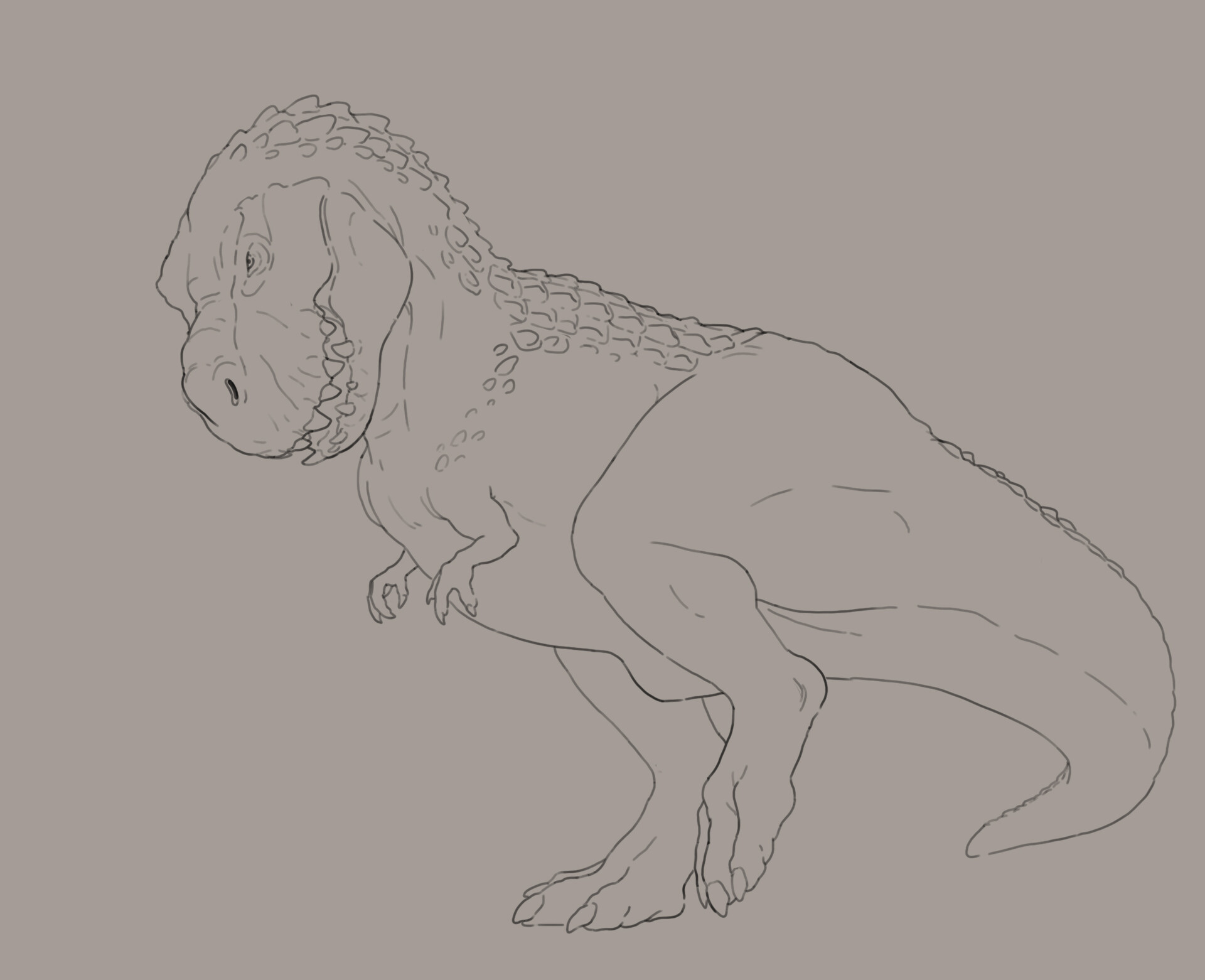 Vastatosaurus Rex Drawing