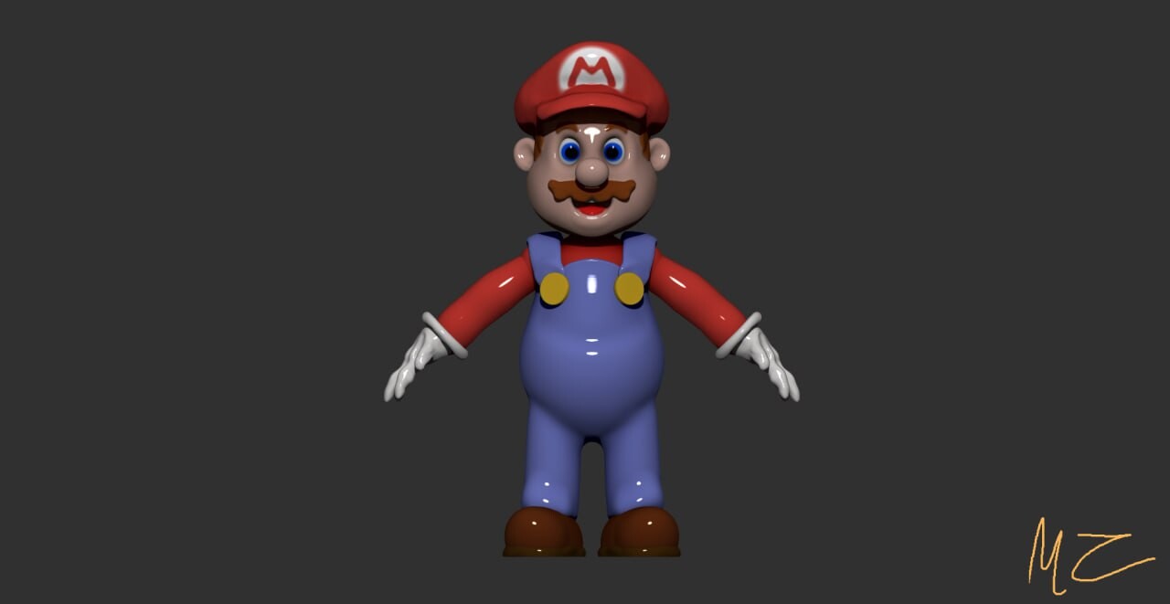 ArtStation - old mario