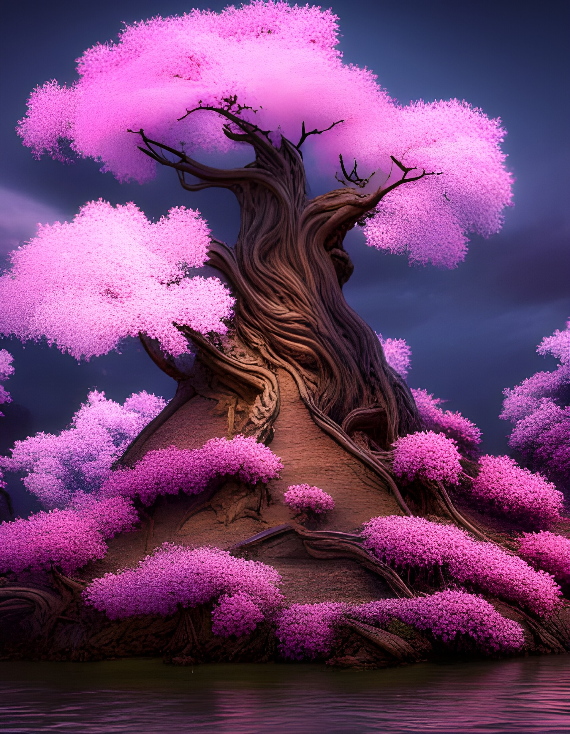 ArtStation - Roots Of Life Cherry Blossom Tree
