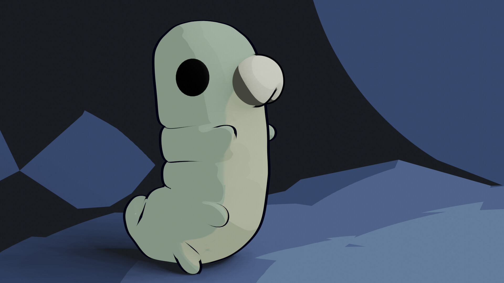 Grub Worm Cartoon