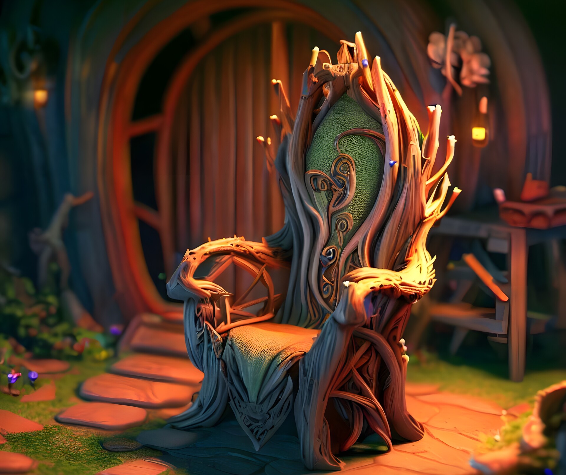ArtStation - Elven Fantasy chair