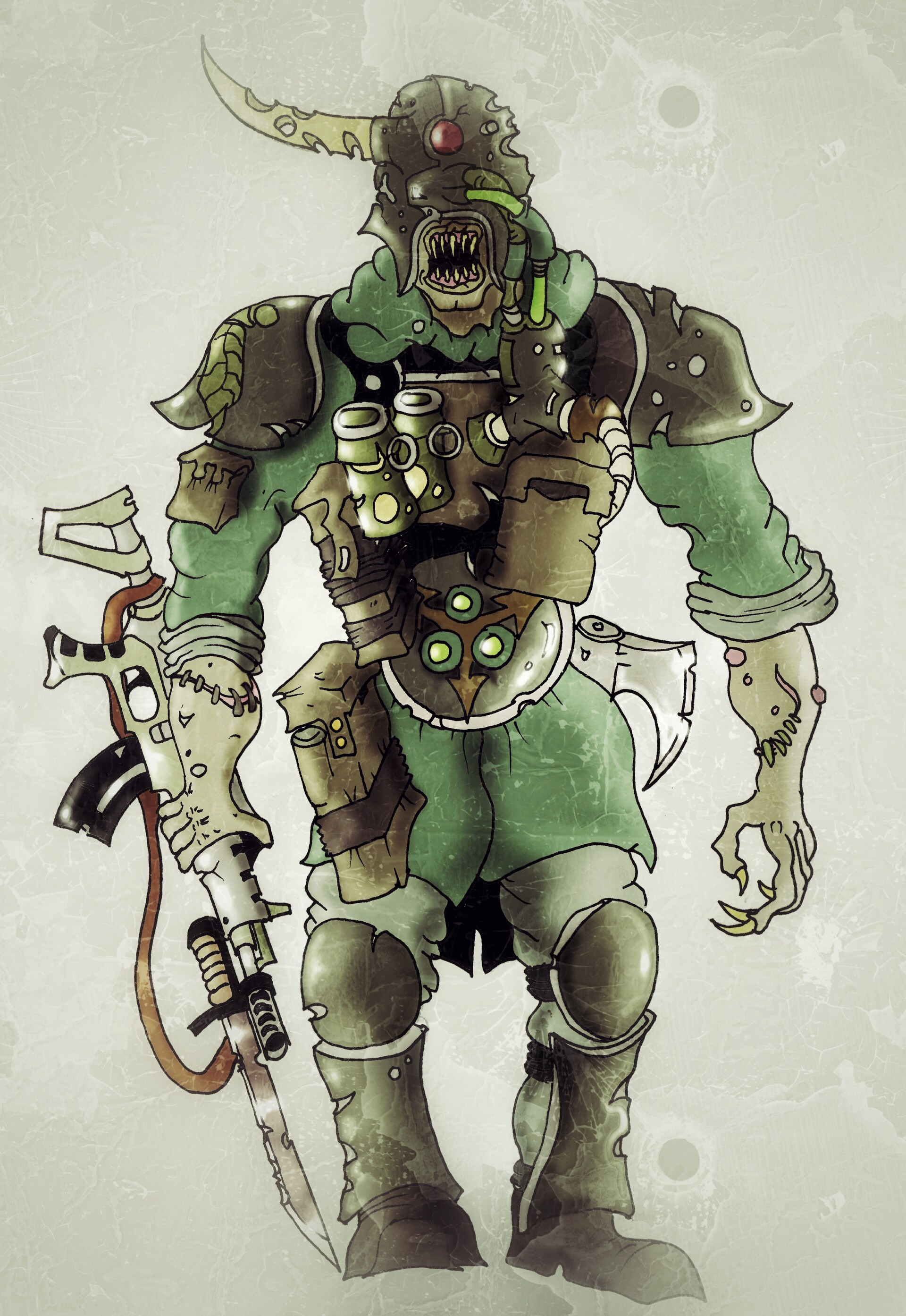ArtStation - Nurgle Cult trooper