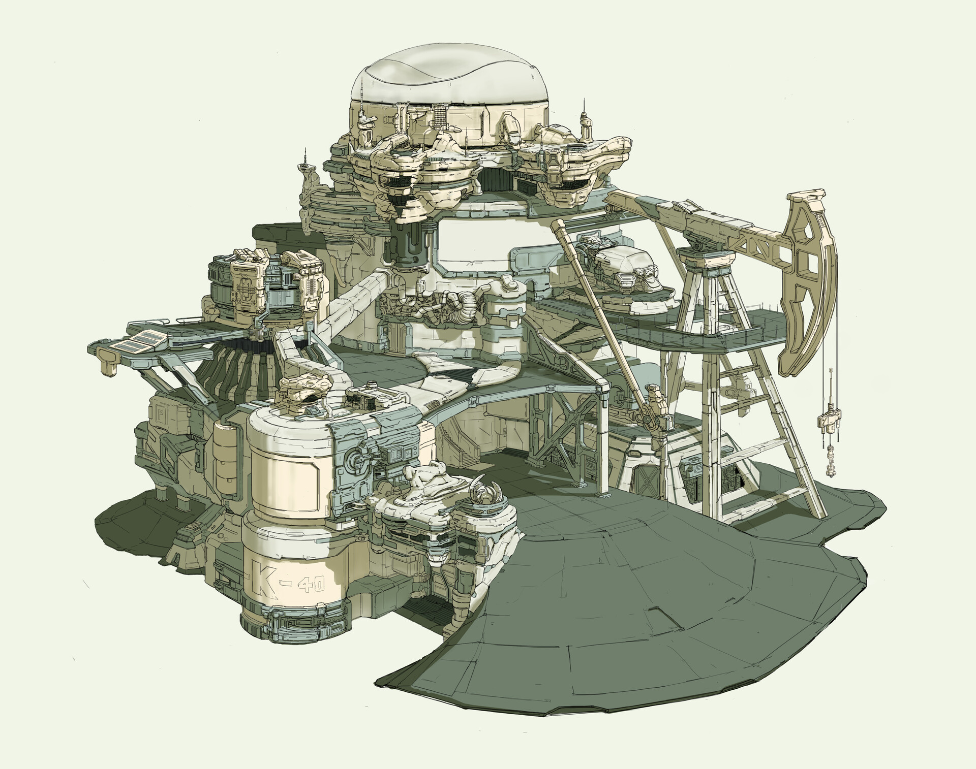 ArtStation - Sci-Fi Base