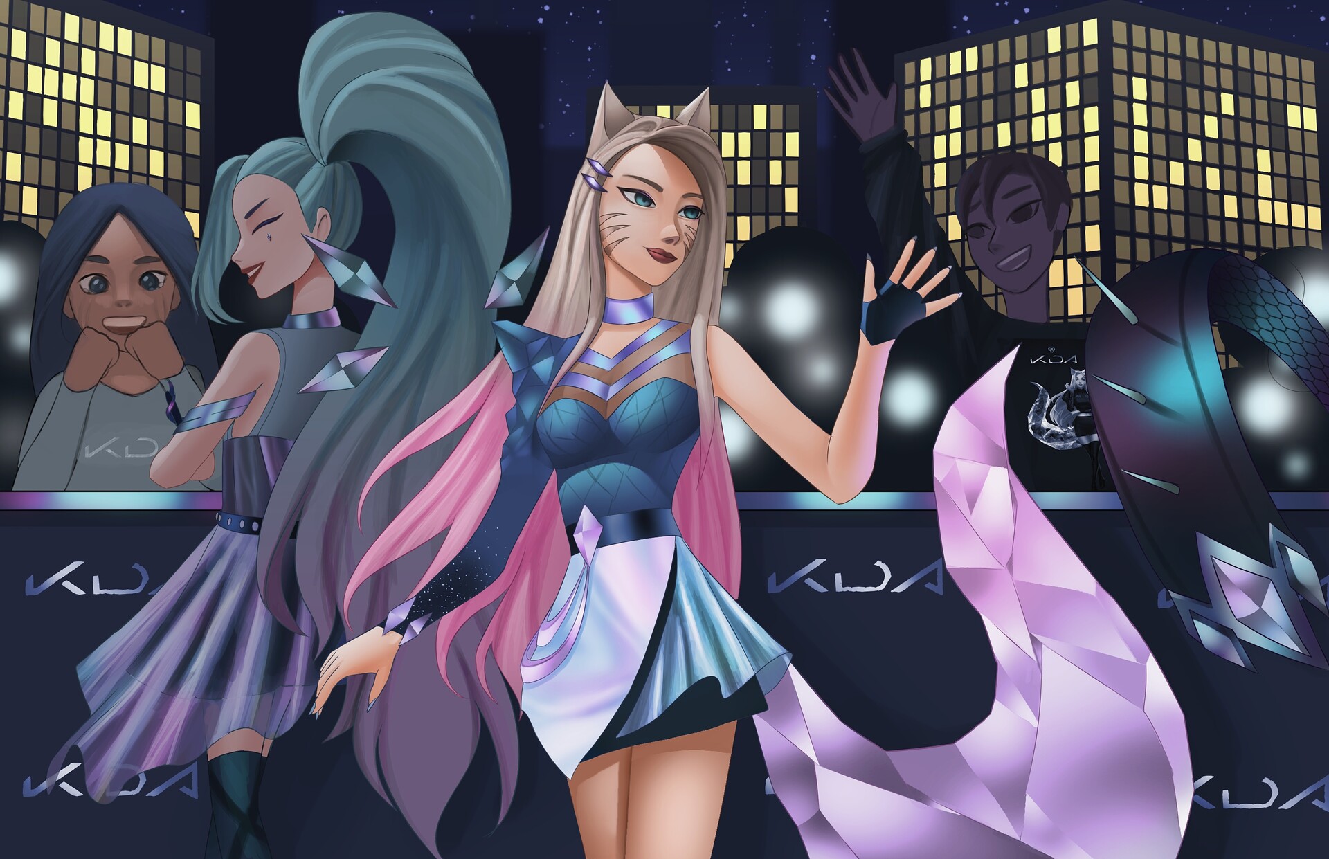 ArtStation - K/DA ALL OUT Ahri - fan meeting