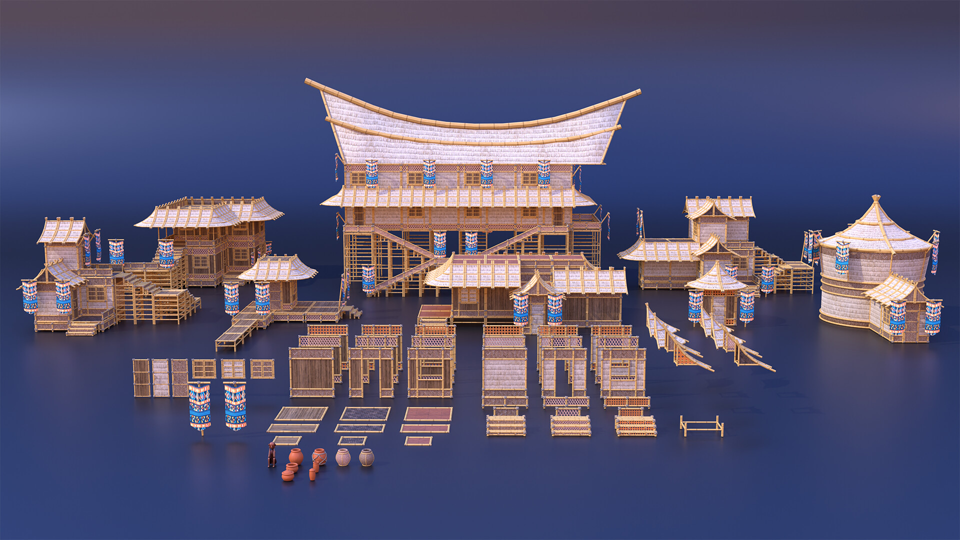 ArtStation - Tribe Modular Asset Pack