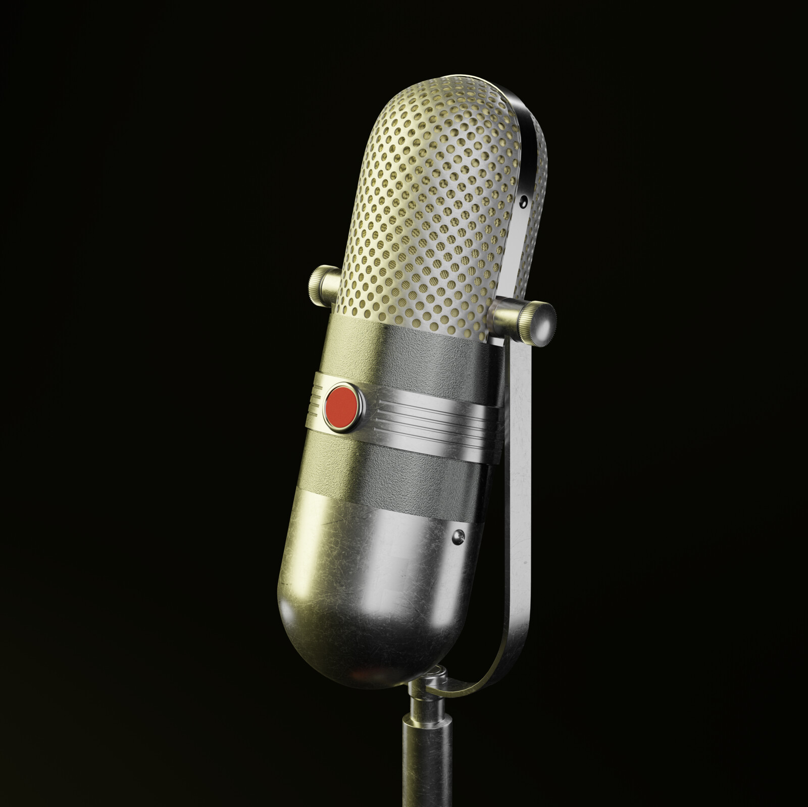 ArtStation - Bloodied vintage microphone