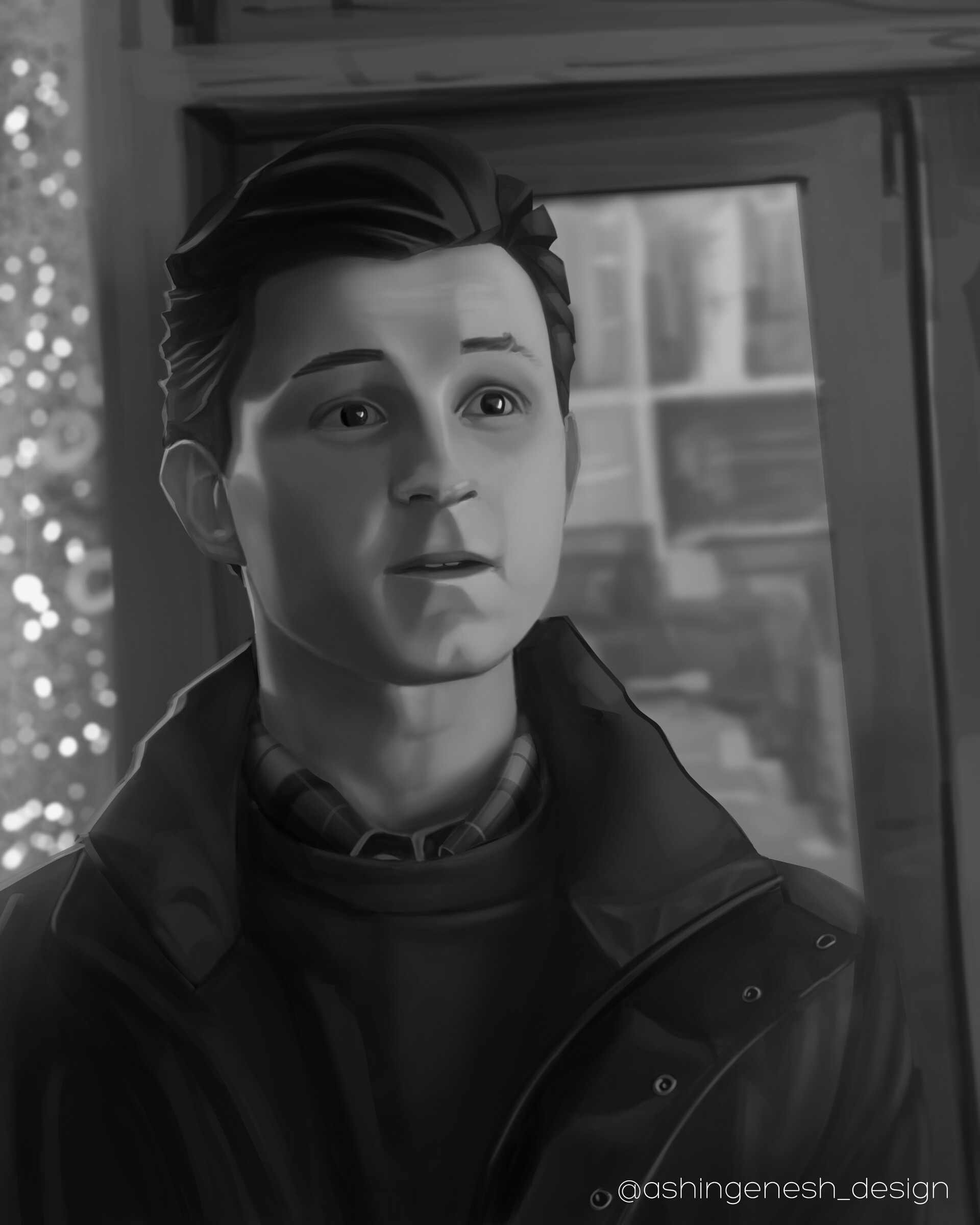 how to draw tom hollands mouth