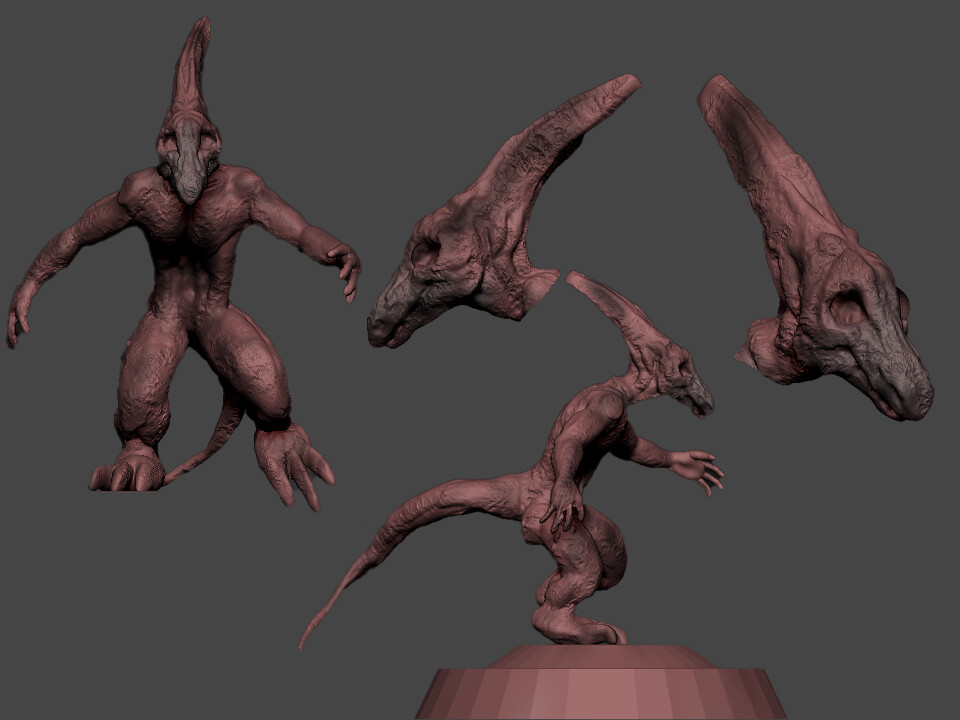 ArtStation - Ancient Wild: 3D Raptor Reflections Created with Blender