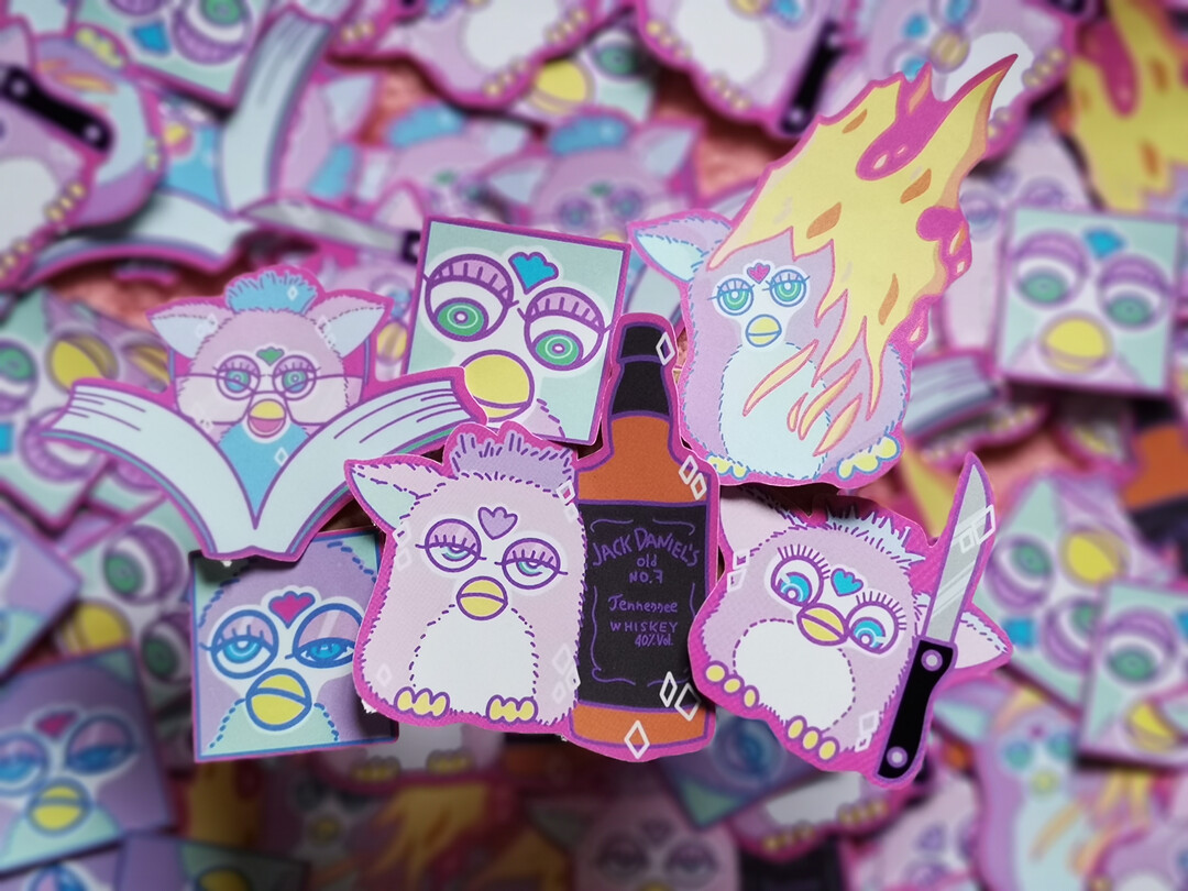 ArtStation - "furby: a mood" - Stickers