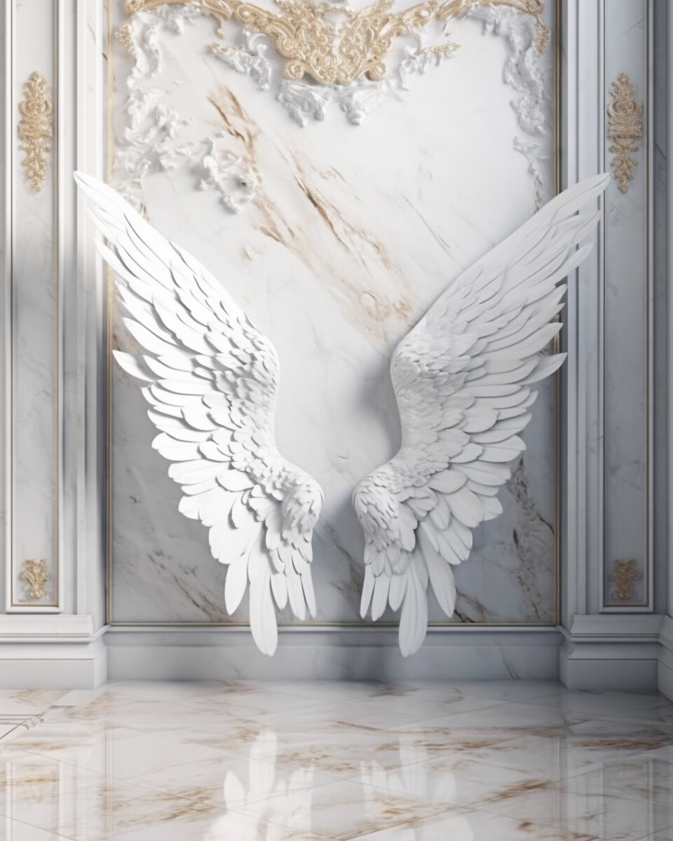 ArtStation - Angel Wings Digital Backgrounds