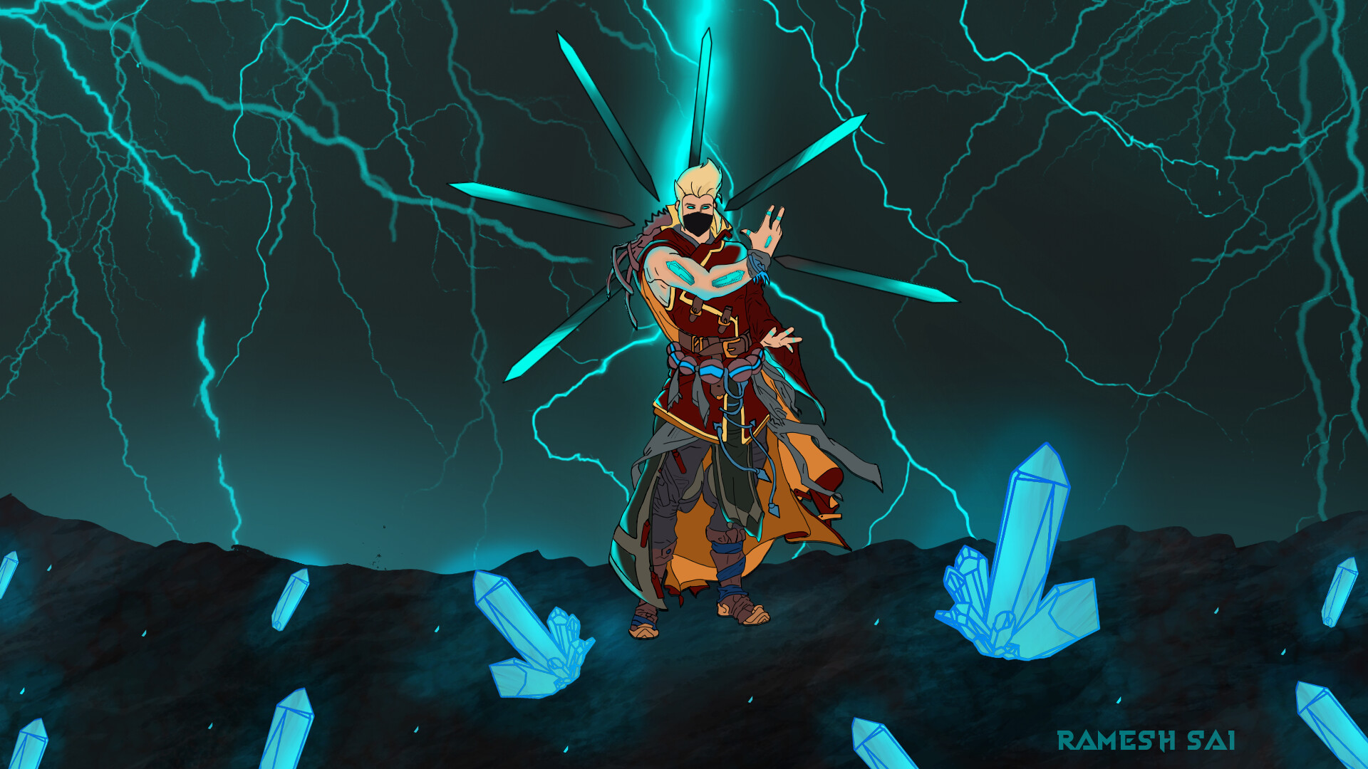 ArtStation - "Kyanite" The Crystal Man Concept Art