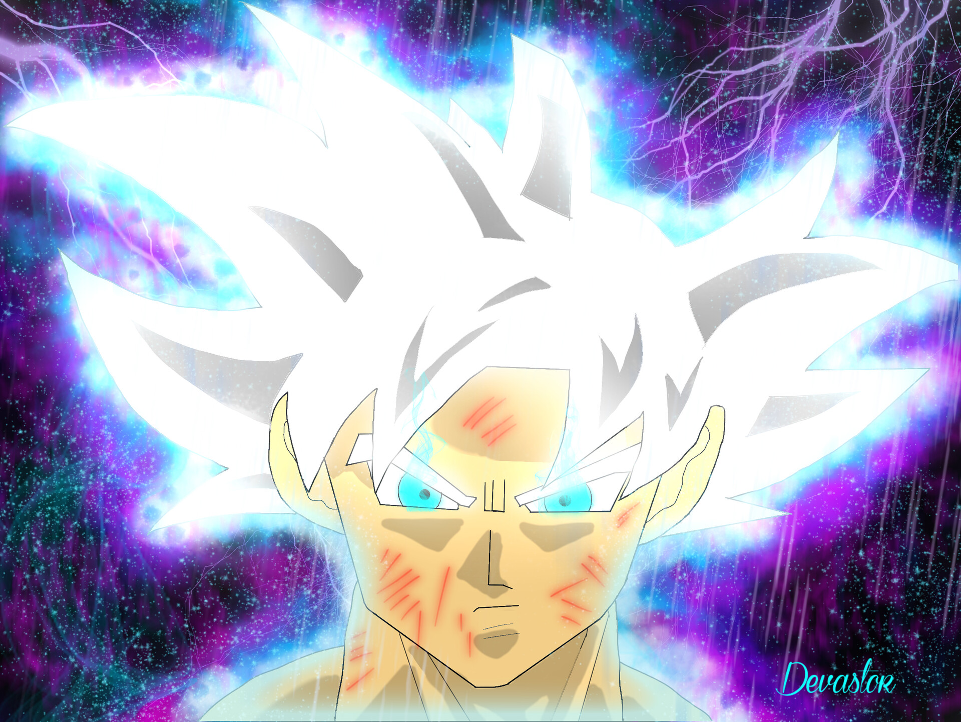 ArtStation - GOKU MASTERED ULTRA INSTINCT FORM