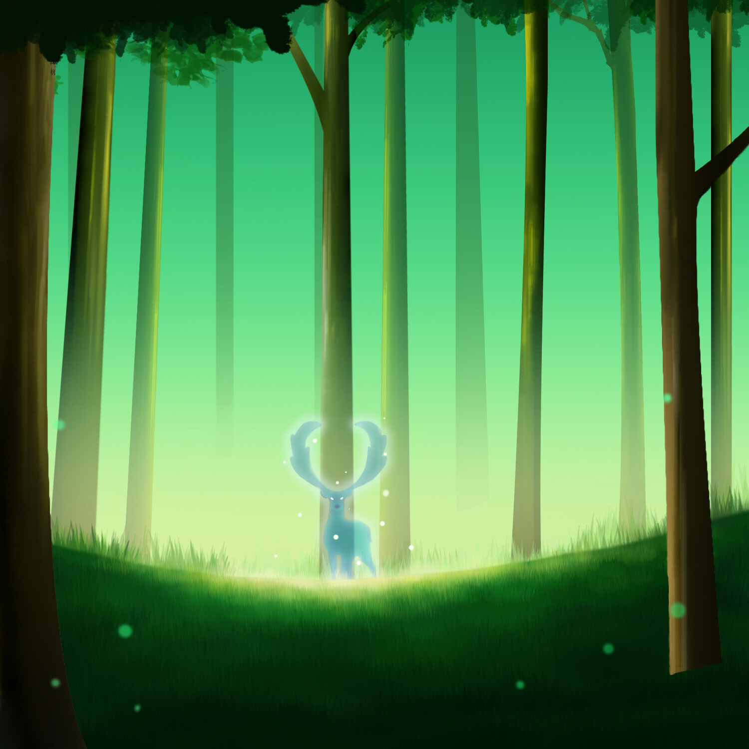 ArtStation - The magic forest.