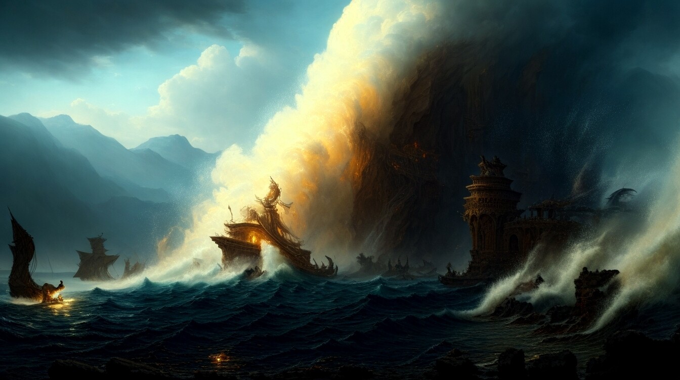 ArtStation - The Fall of Atlantis