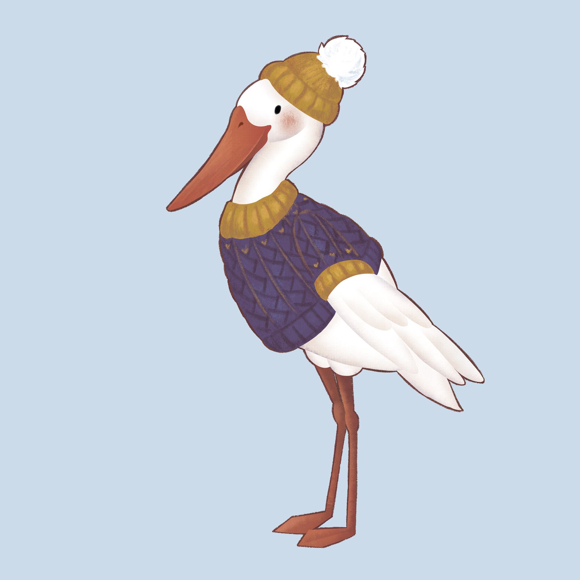 ArtStation - Stork mascot
