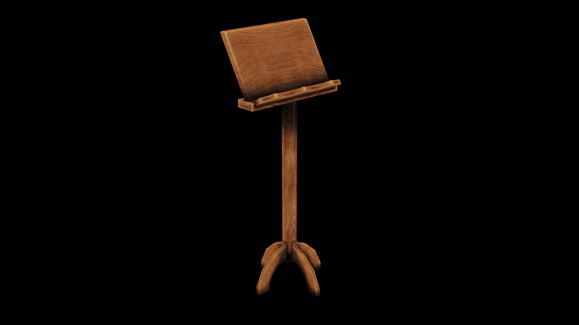 ArtStation - Low poly wooden stand