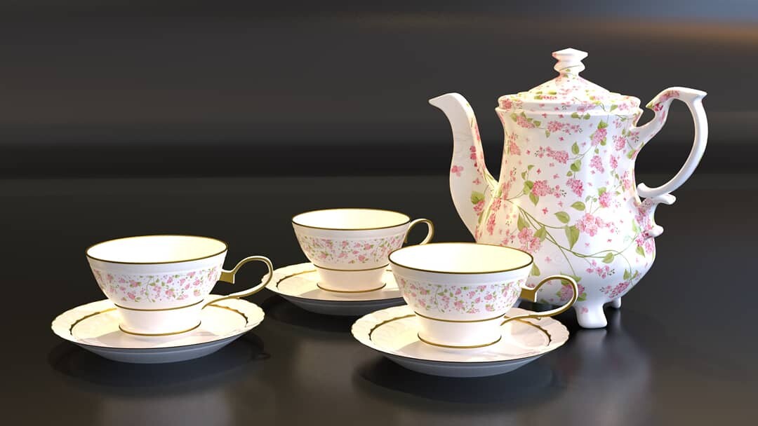 ArtStation - Tea Set