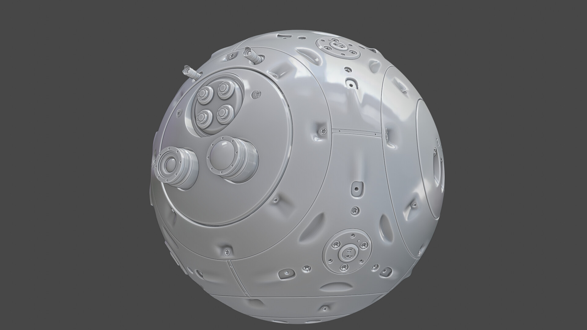 ArtStation - Spherical Space Robot (model only)