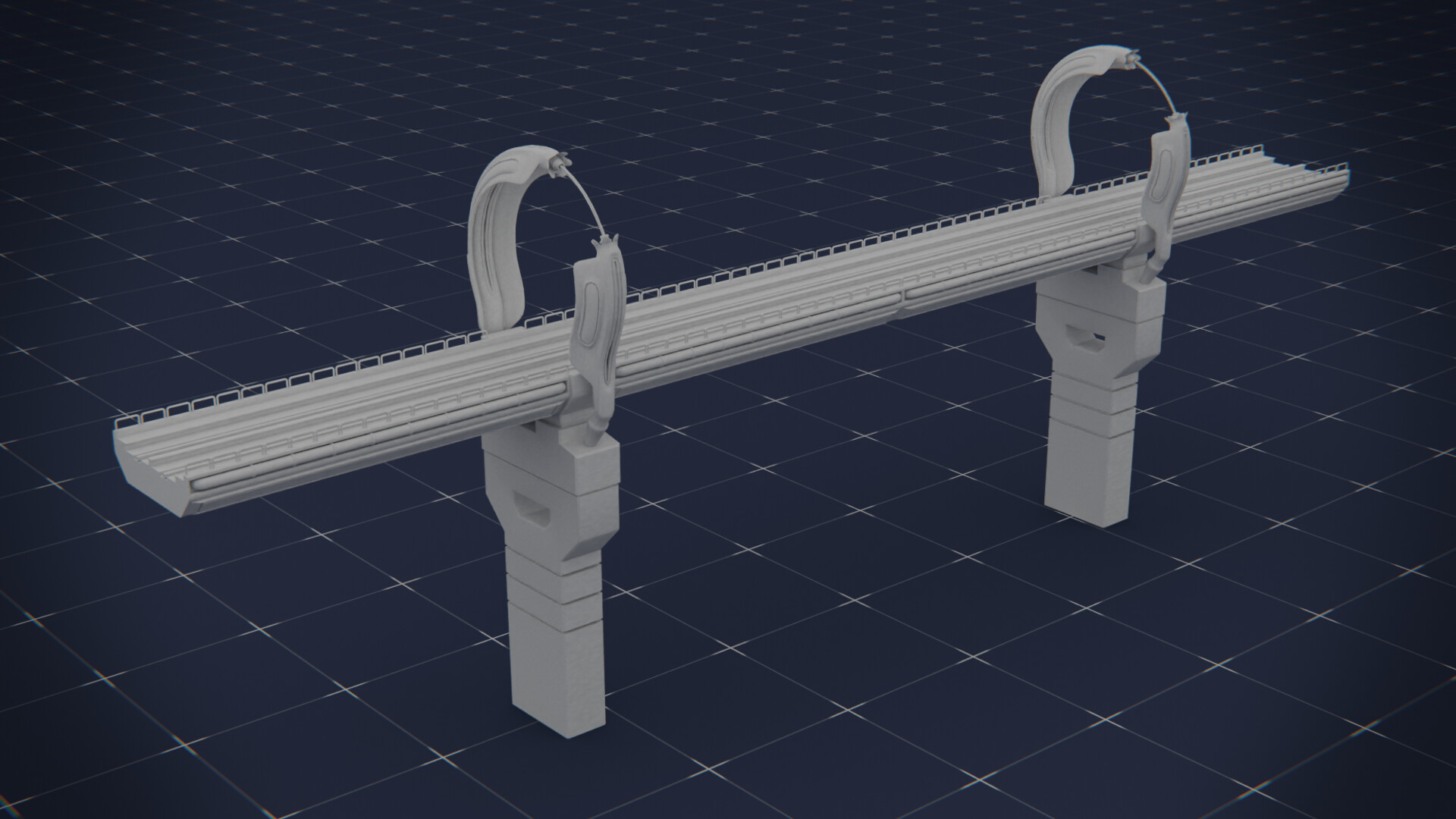 Science Fiction Tram/Train Bridge. - Download Free 3D model by @blue ...