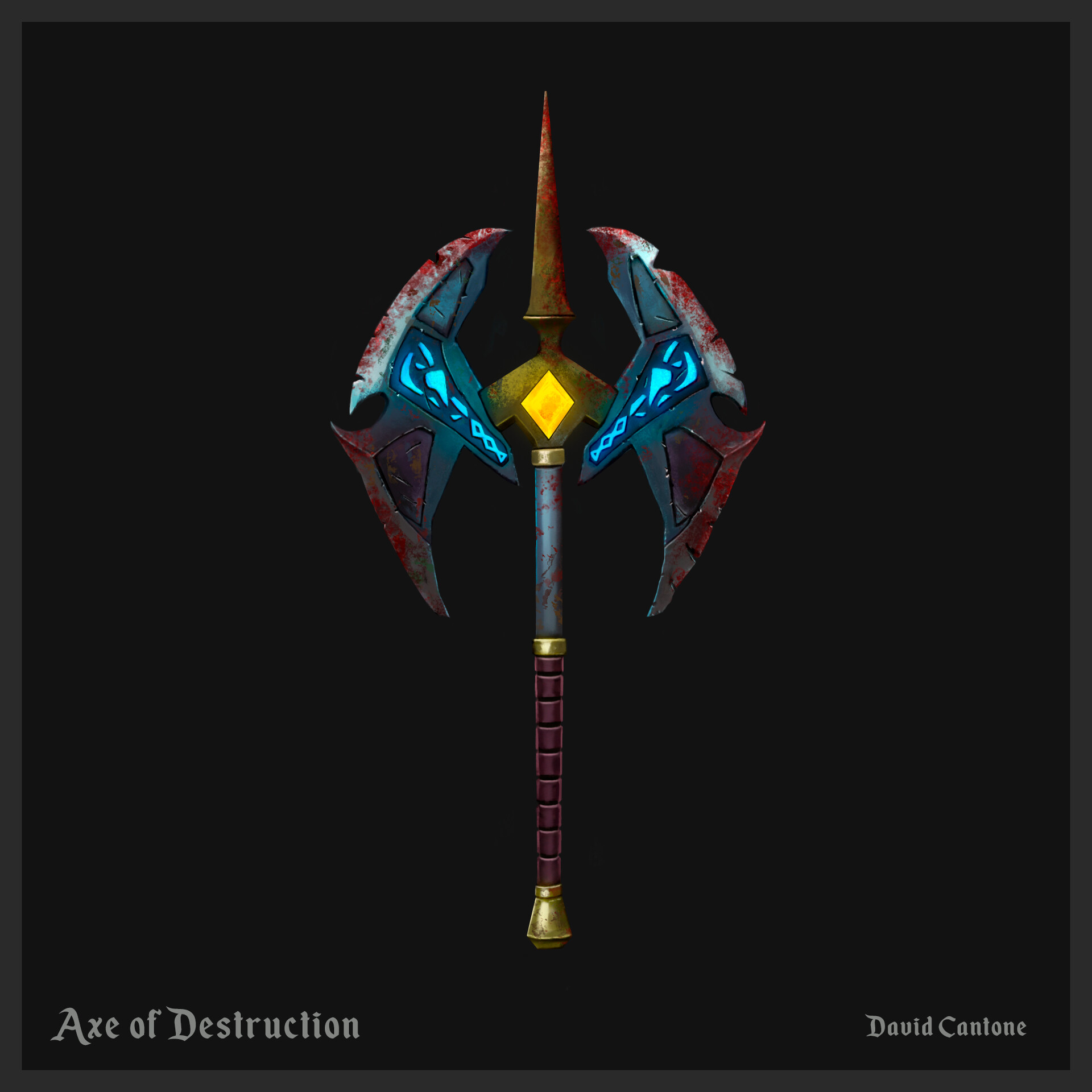 ArtStation - Weapon Design - Axe of Destruction