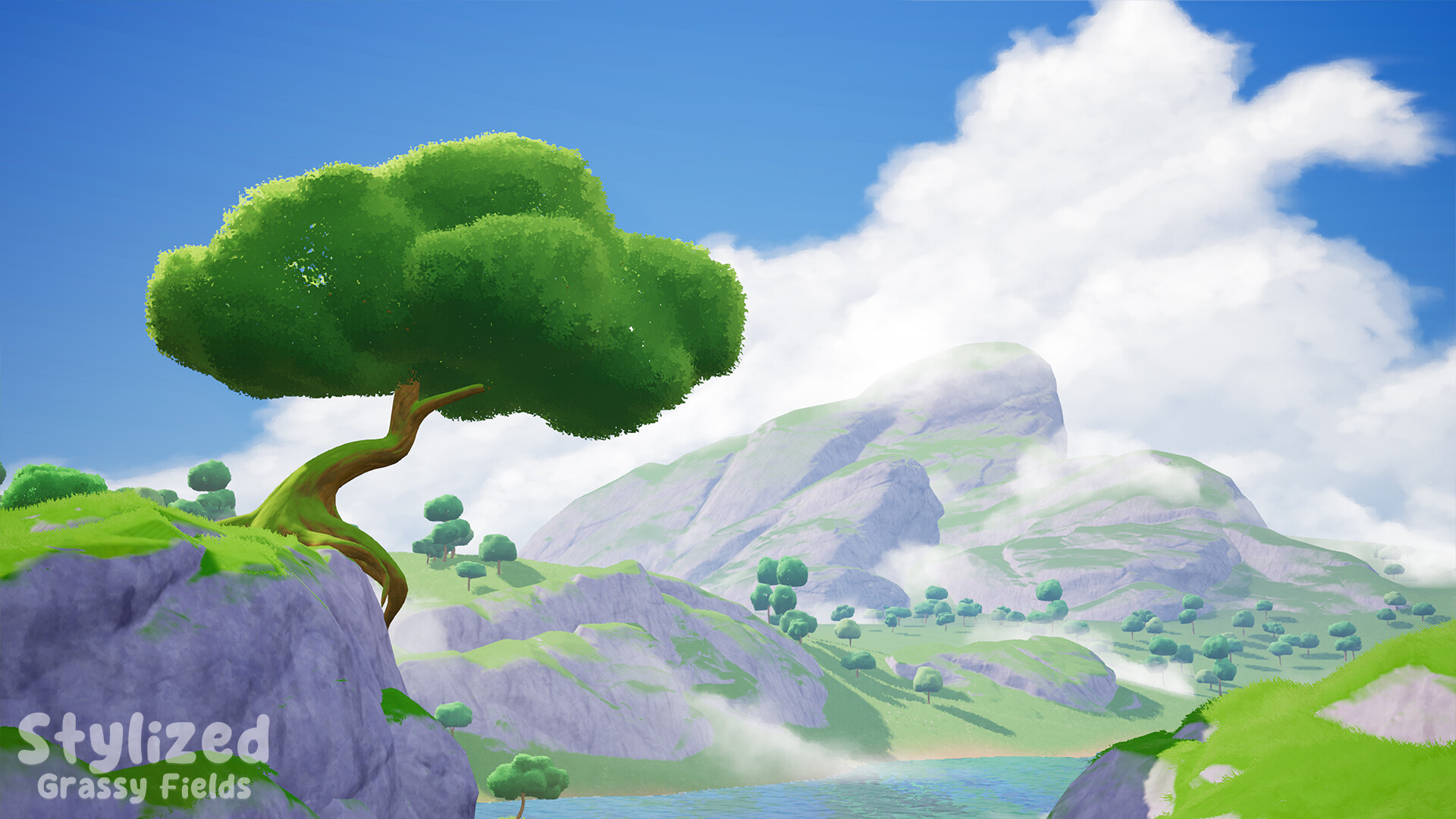 Jack Dunphy - Stylized Grassy Fields - Unreal Marketplace Environment Asset