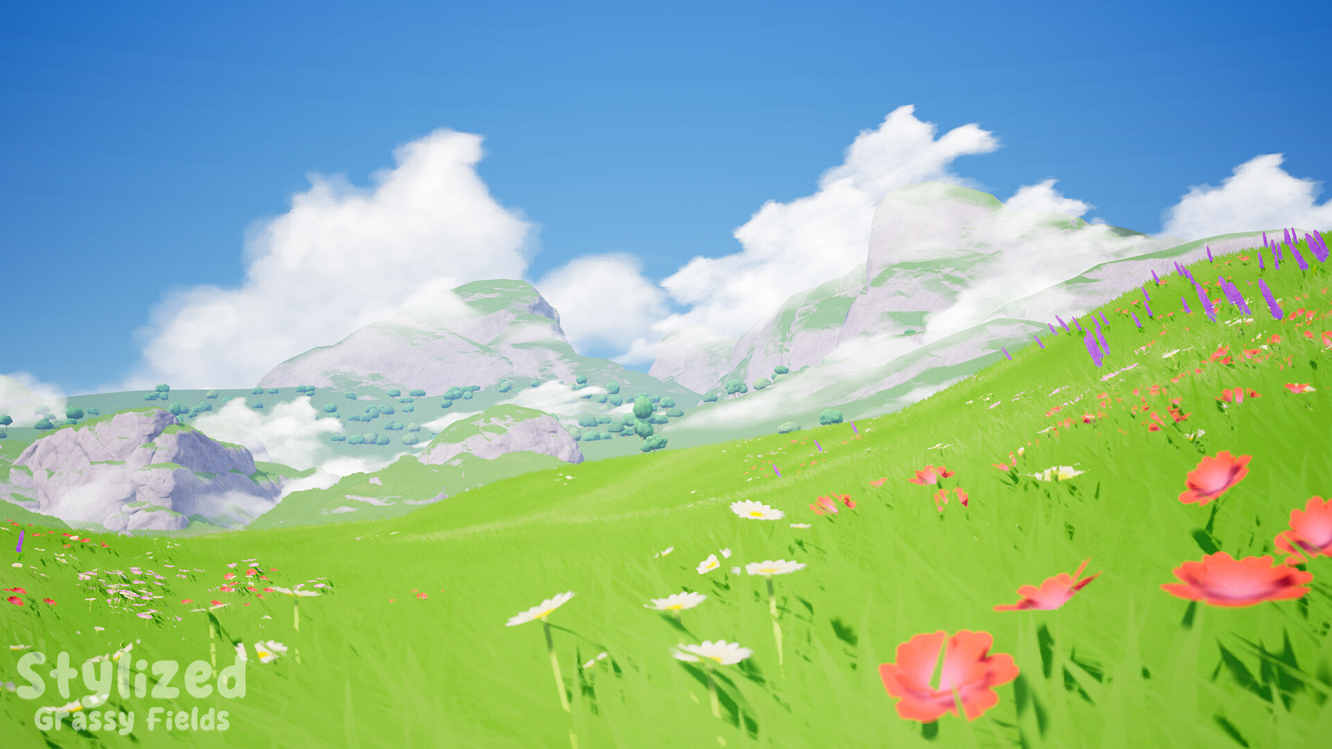 Jack Dunphy - Stylized Grassy Fields - Unreal Marketplace Environment Asset