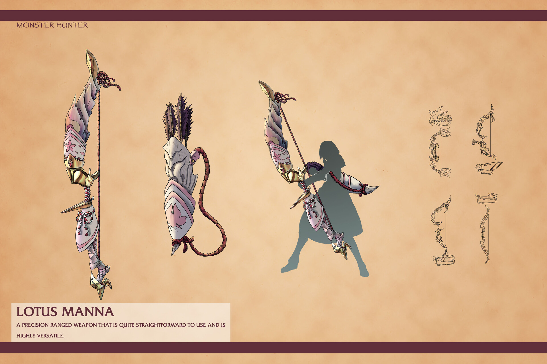 ArtStation - Monster Hunter Fan Prop Design