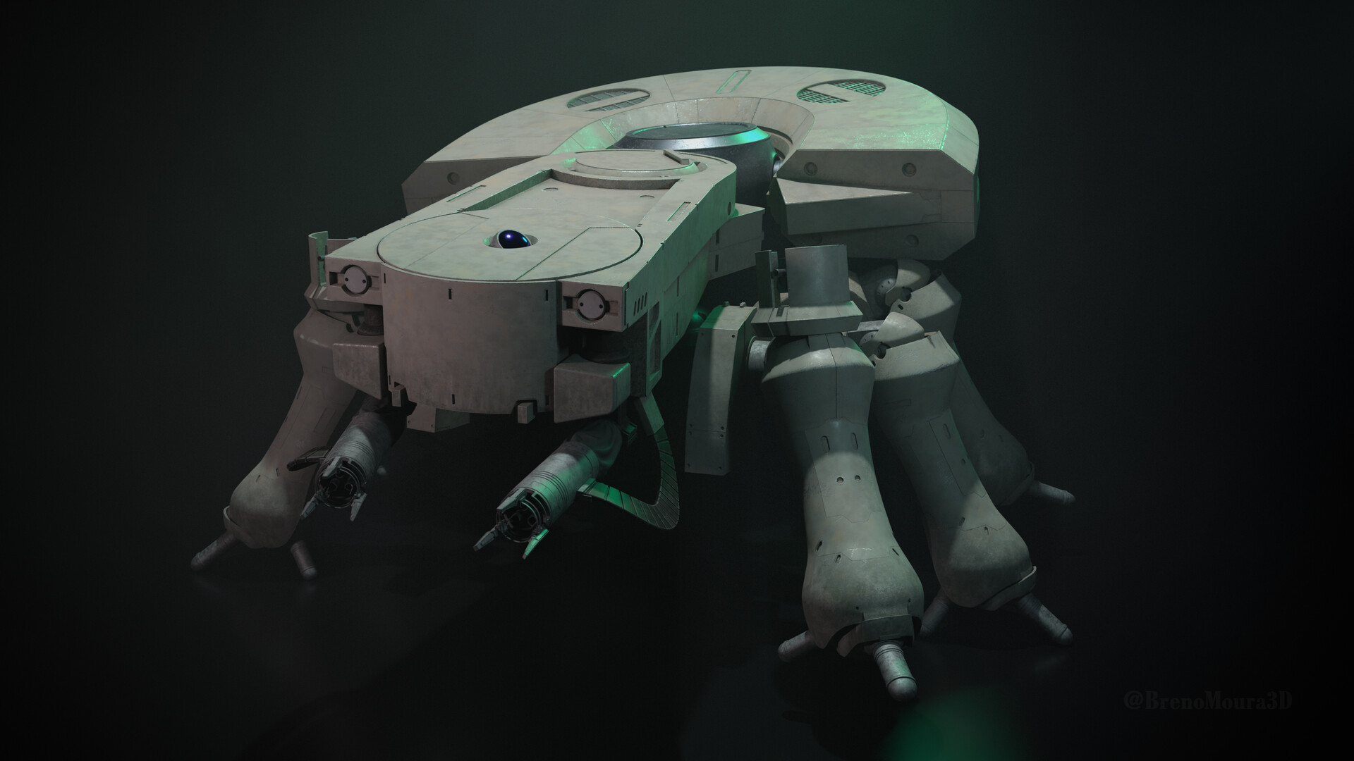 Breno Moura - Ghost in The Shell Spider Tank Still Scene