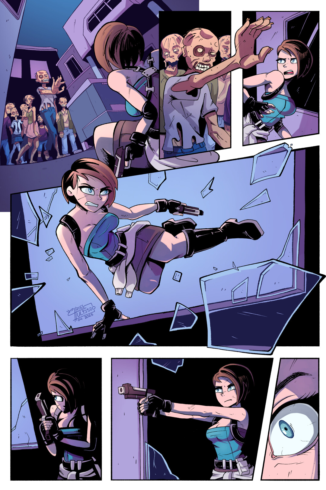 ArtStation - Fan Comic page Jill Valentine from Resident Evil Nemesis.