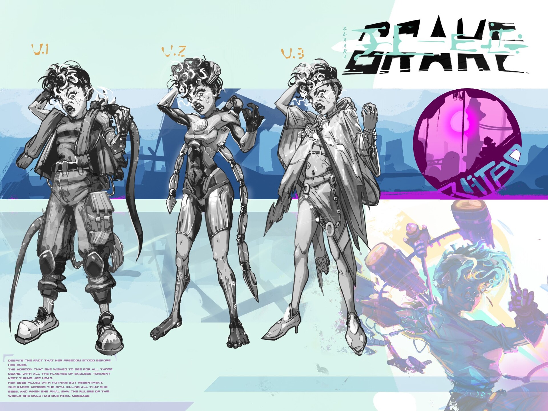 ArtStation - Brake Out character sheet