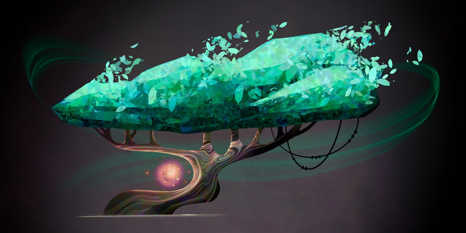 ArtStation - Concept of magical trees. Stylization.