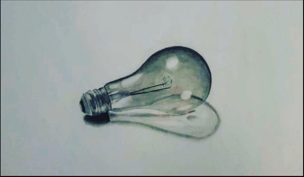 ArtStation - light bulb drawing