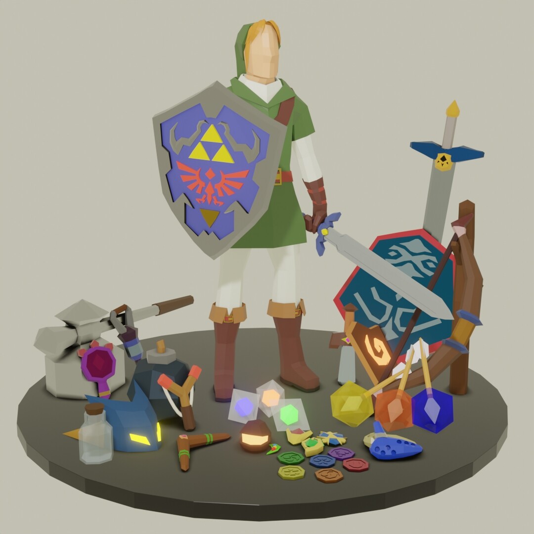 Adam Langton - Low Poly - Link