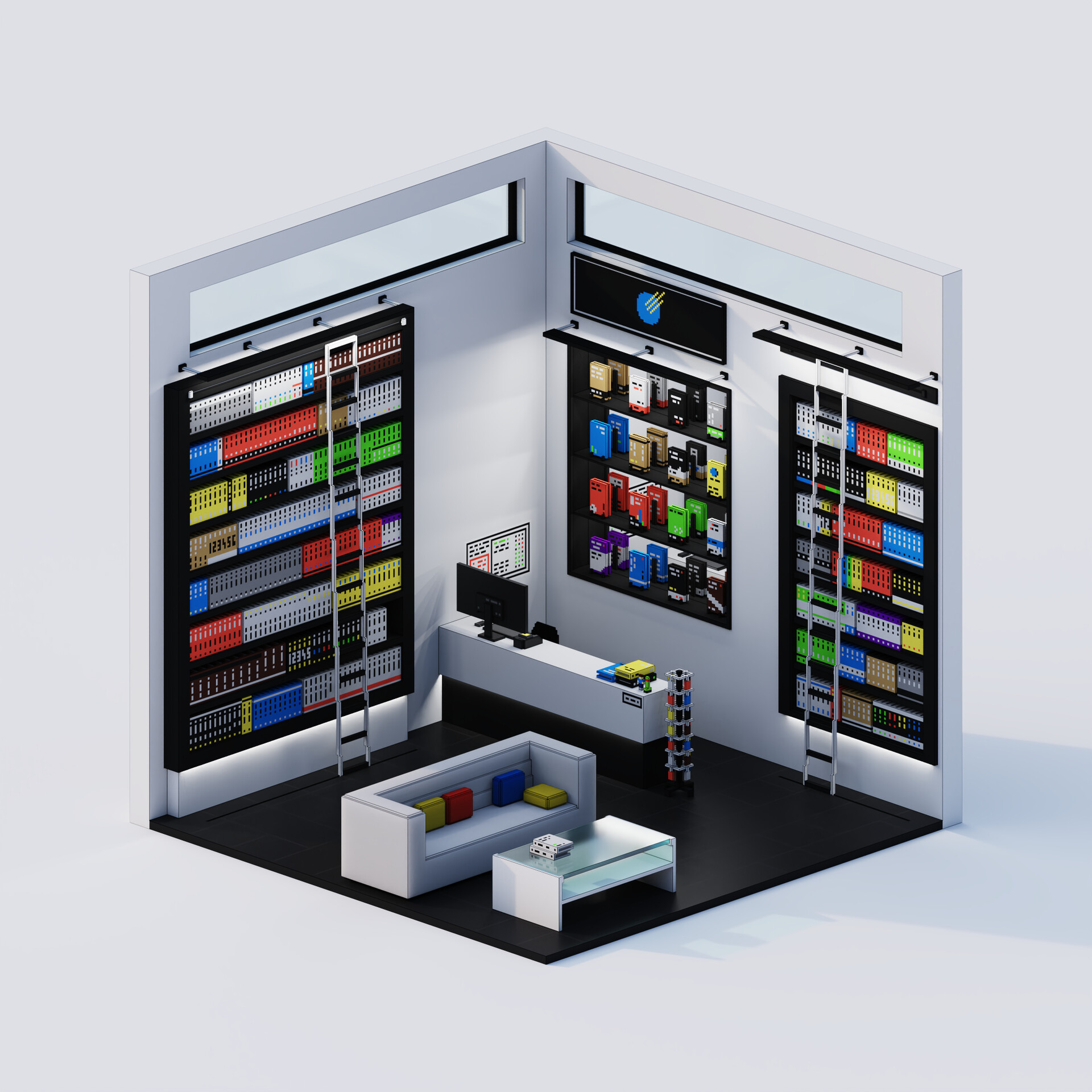 ArtStation - Library-Bookstores