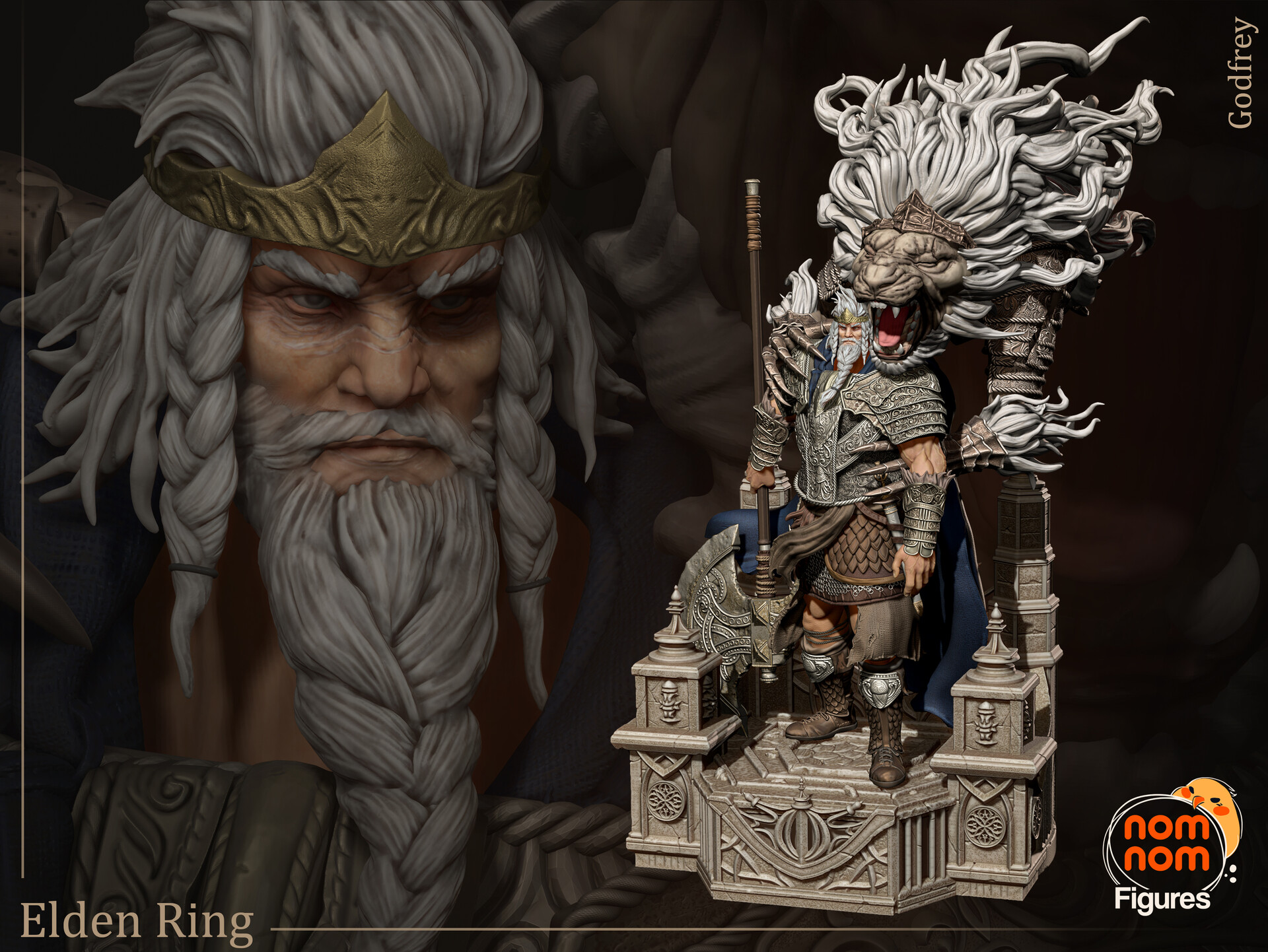 NomNom Figures - Godfrey - The First Elden Lord - Elden Ring