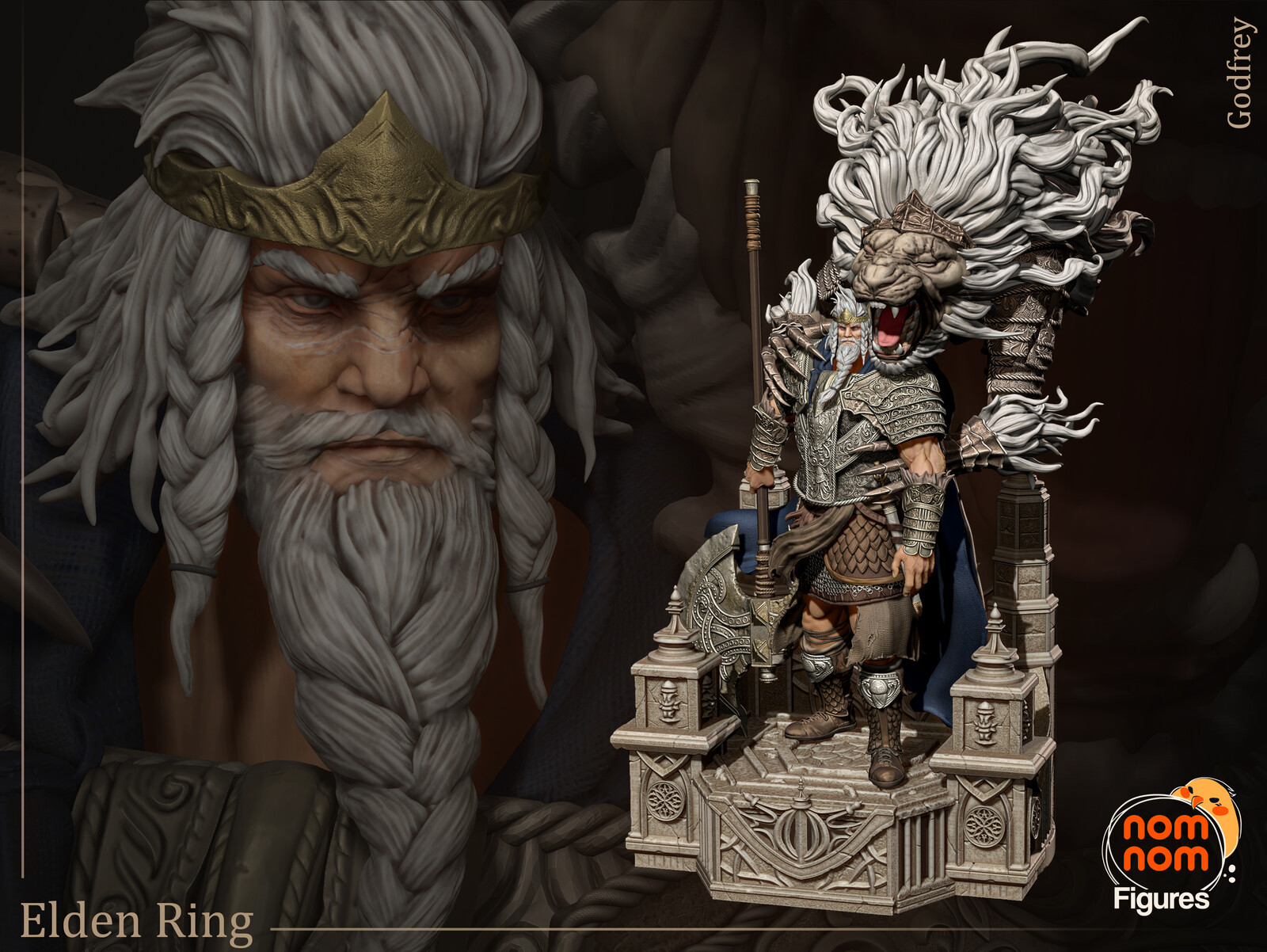 NomNom Figures - Godfrey - The First Elden Lord - Elden Ring