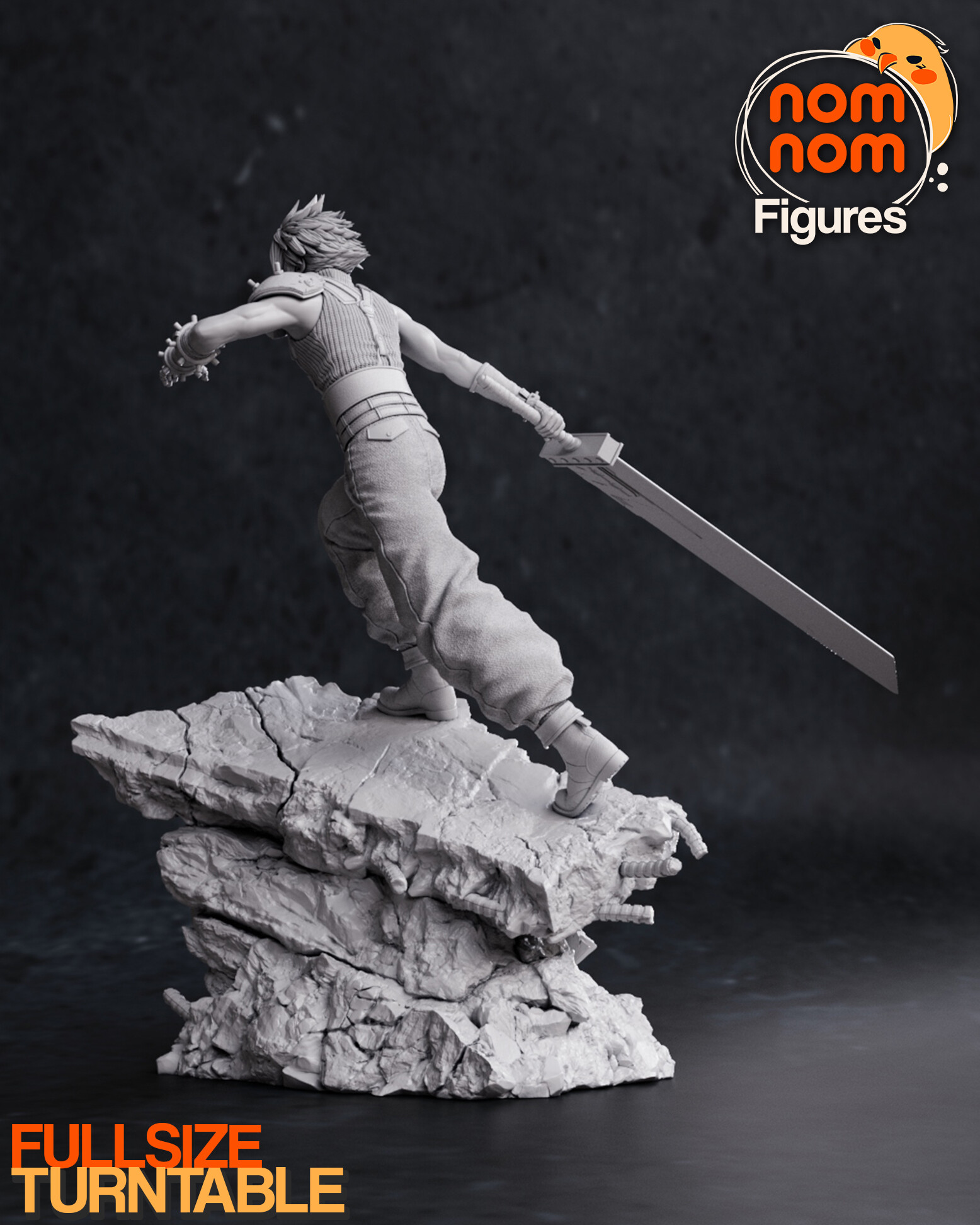NomNom Figures - Cloud Strife- Final Fantasy VII