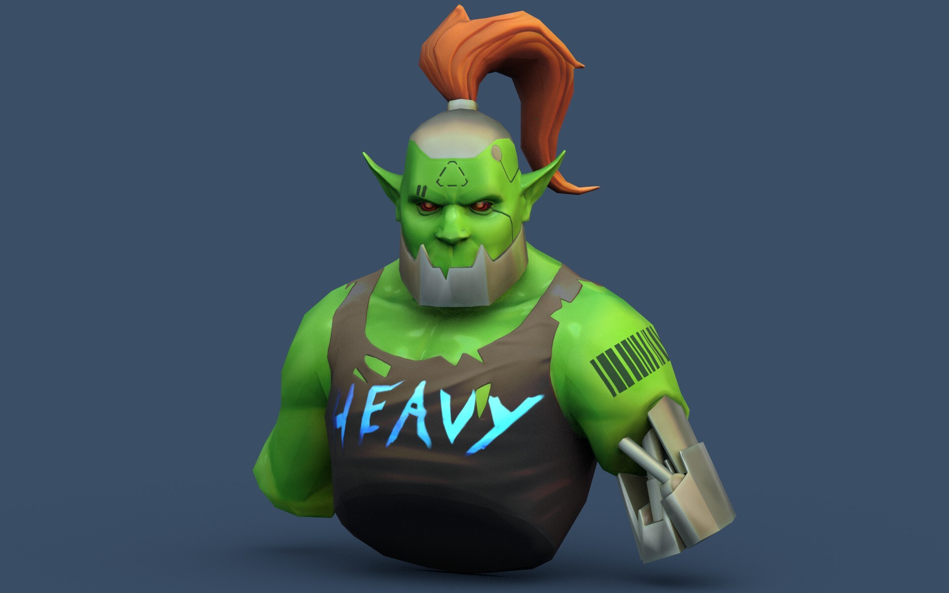 ArtStation - Cyber orc