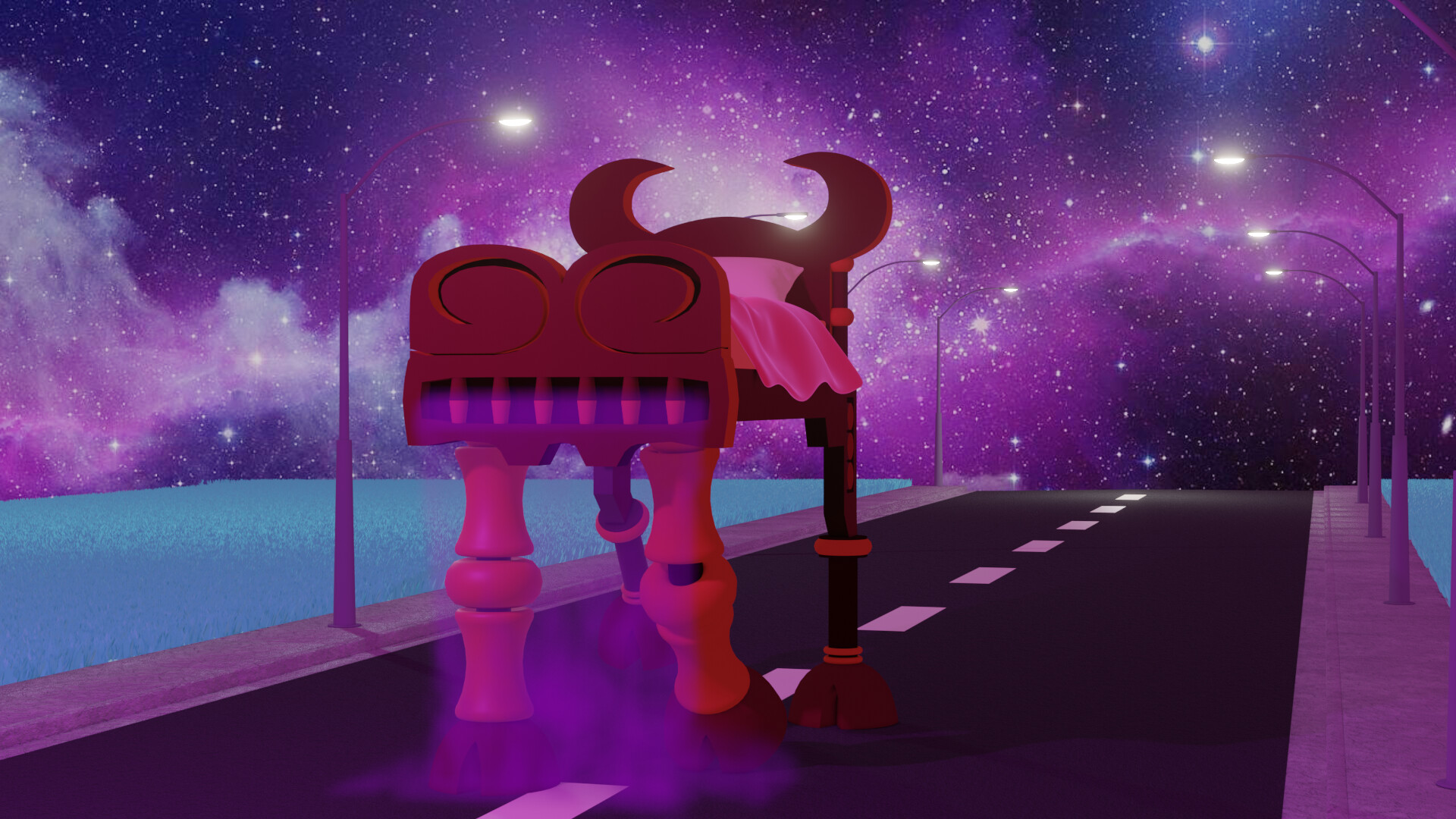 ArtStation - A Surreal Bed