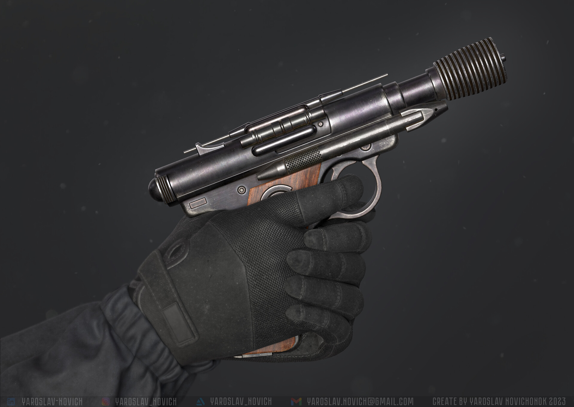 Yaroslav Novichonok - DT-12 Heavy Blaster Pistol Star Wars Gun